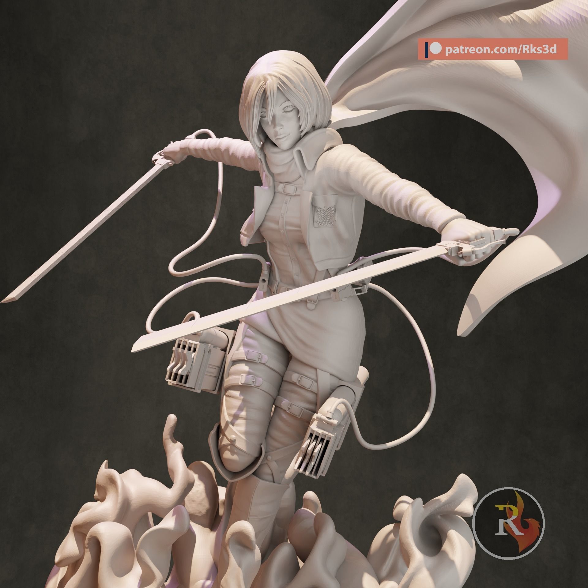 Mikasa 3D model 3D printable | CGTrader