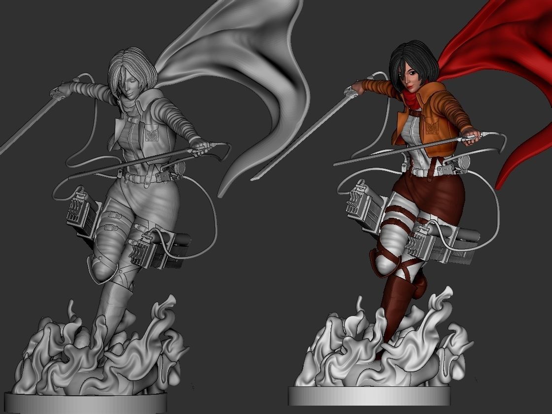 Mikasa 3D model 3D printable | CGTrader