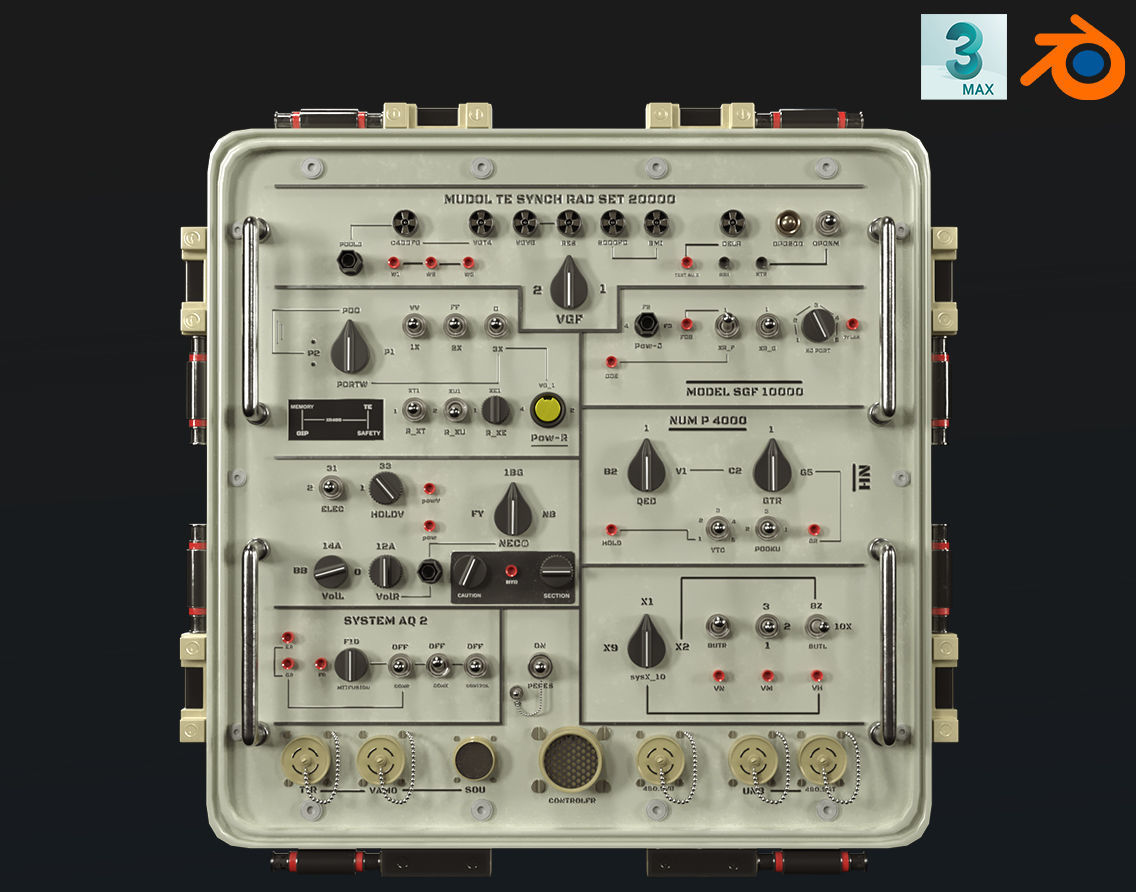 control panel 3D model | CGTrader