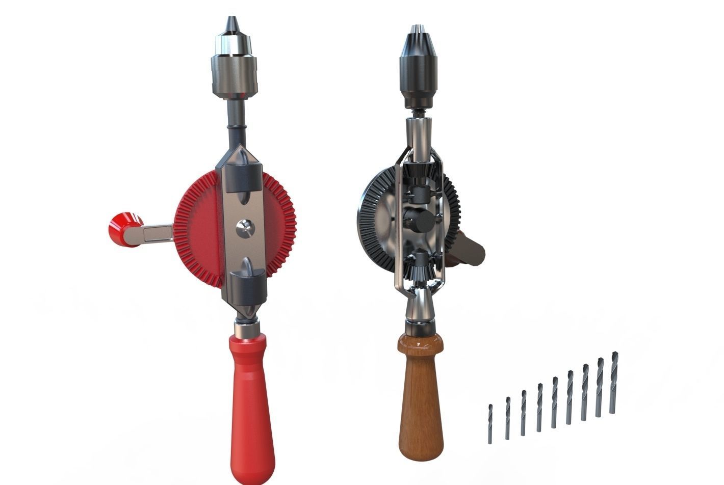 Hand drill manual traditional tool 3d models 3D model | CGTrader