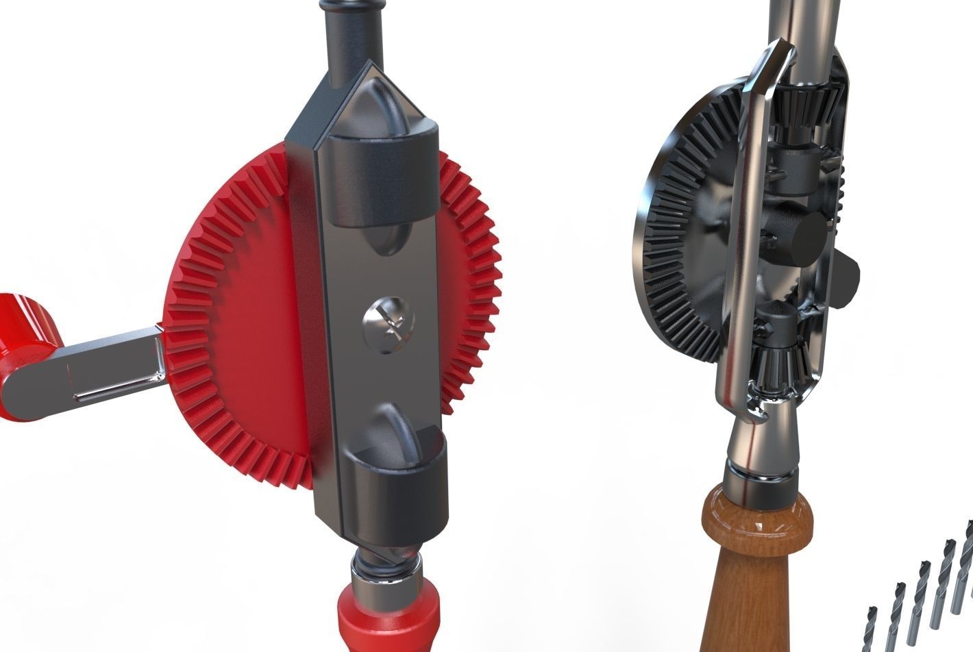 Hand drill manual traditional tool 3d models 3D model | CGTrader