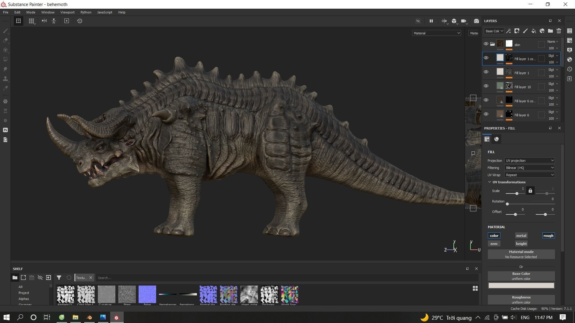 3D model Behemoth alien creature VR / AR / low-poly | CGTrader
