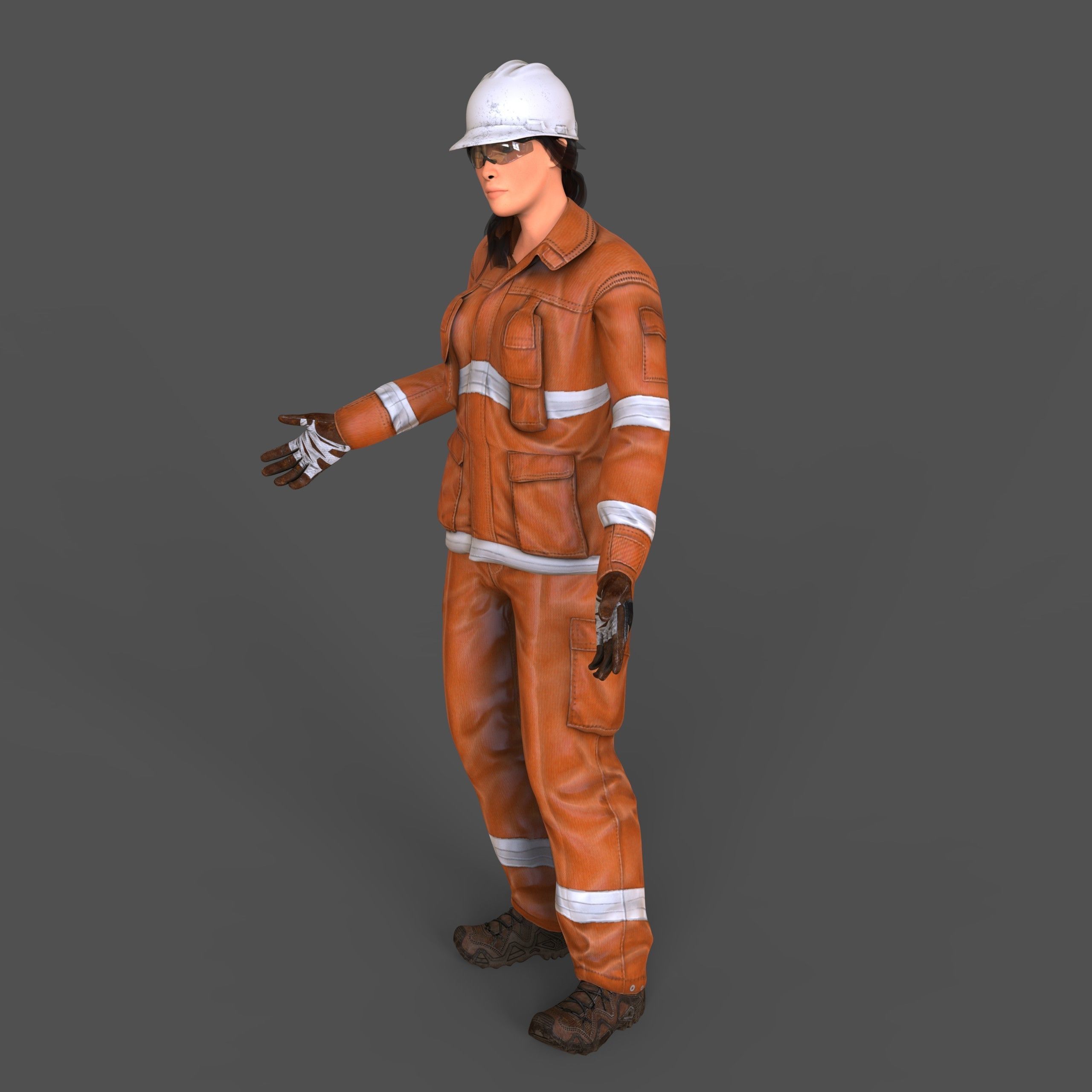 3D model Worker Character Pack RIGGED VR / AR / low-poly | CGTrader