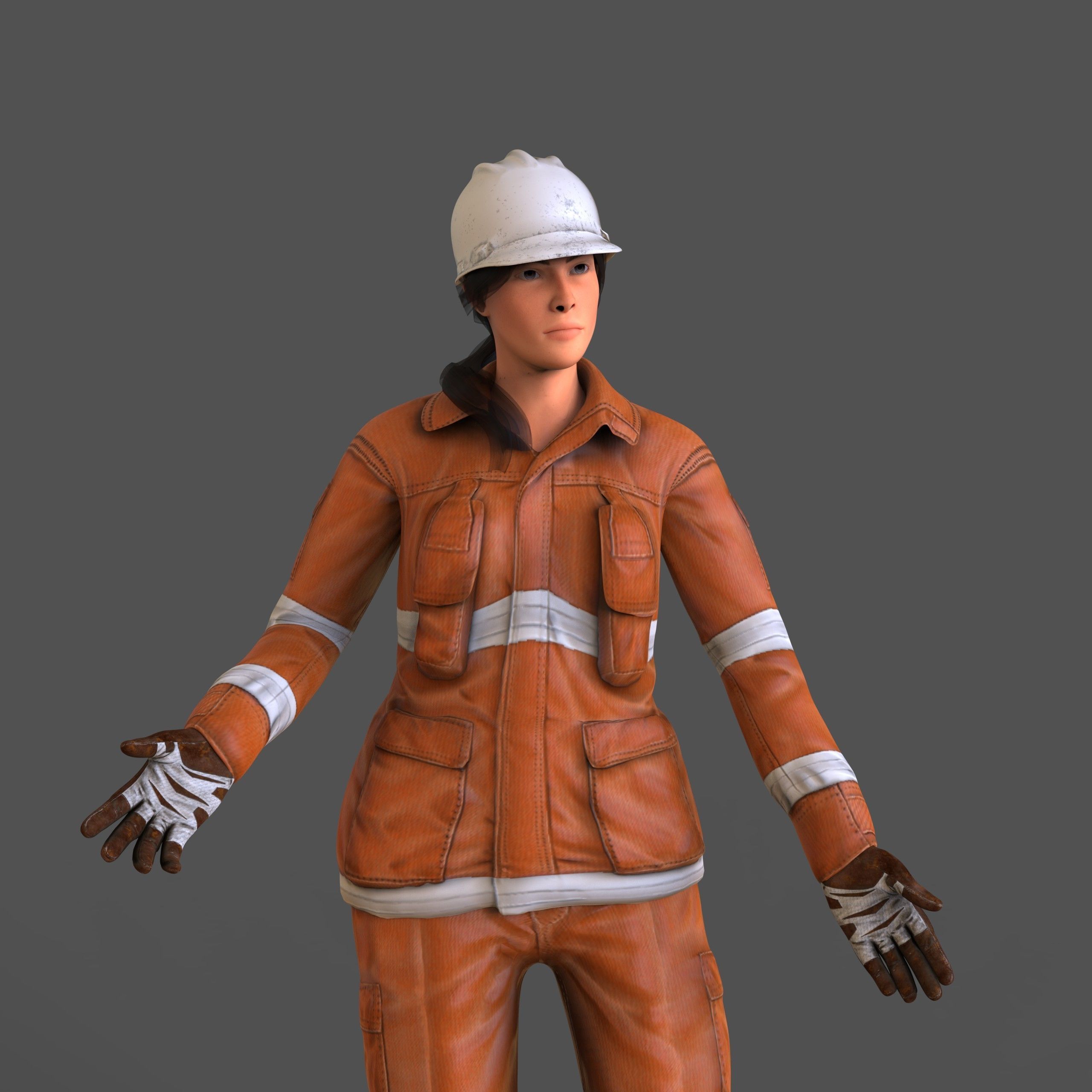 3D model Worker Character Pack RIGGED VR / AR / low-poly | CGTrader