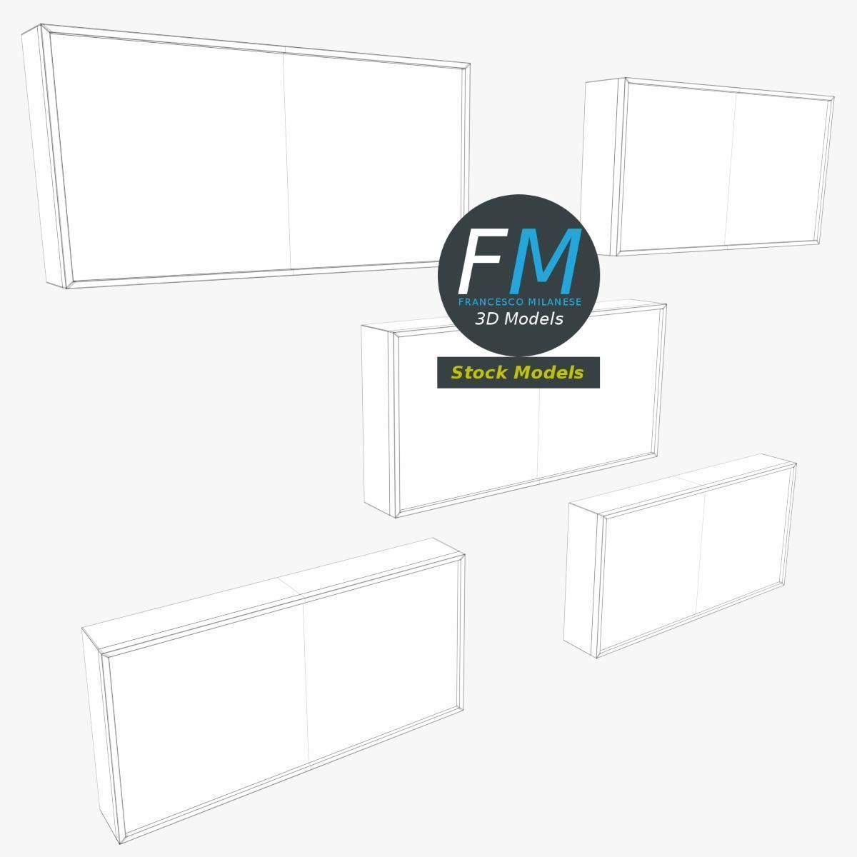 Emergency exit signs 3D model | CGTrader