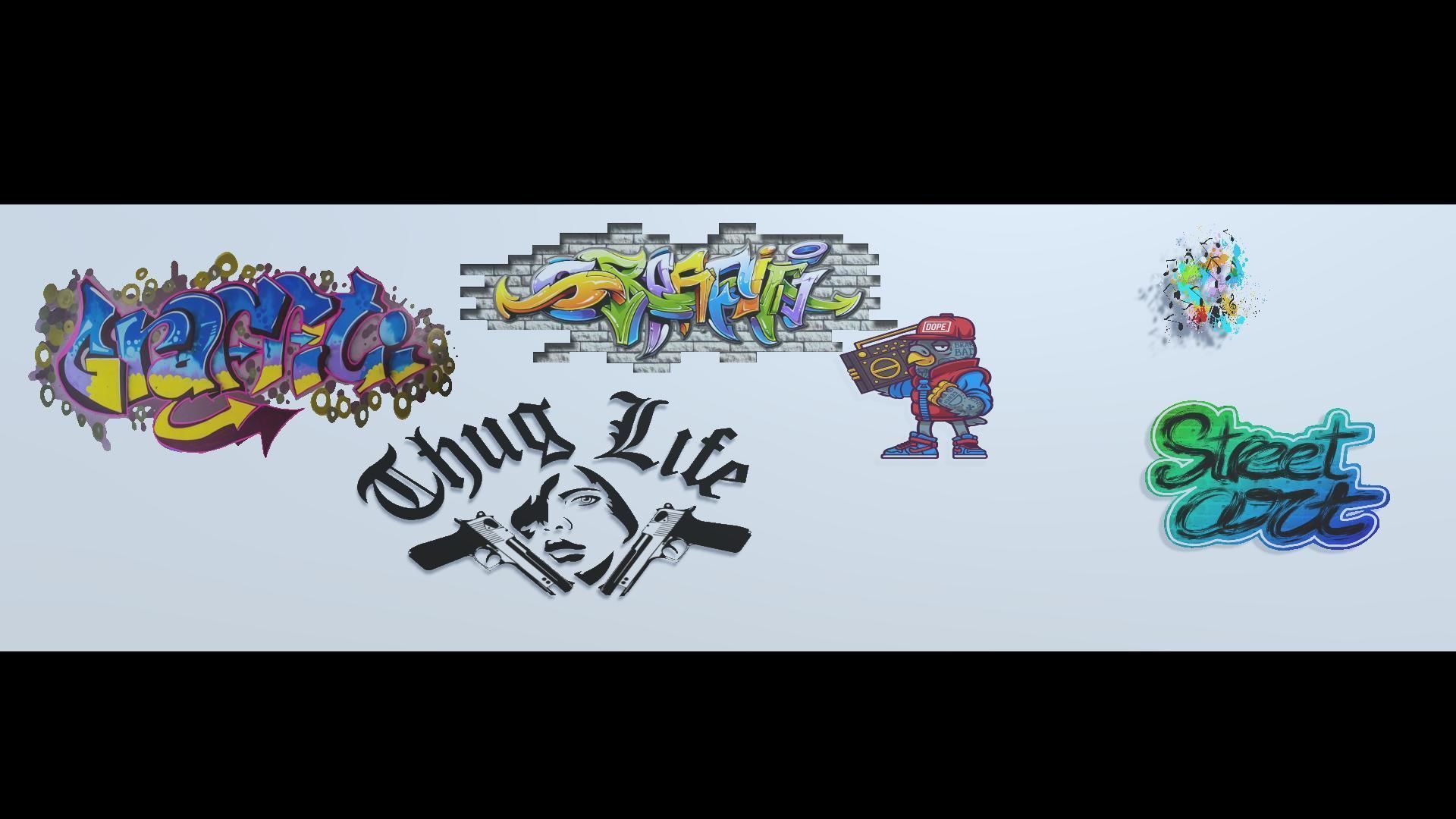 3D model Graffiti Decals Pack VR / AR / low-poly | CGTrader