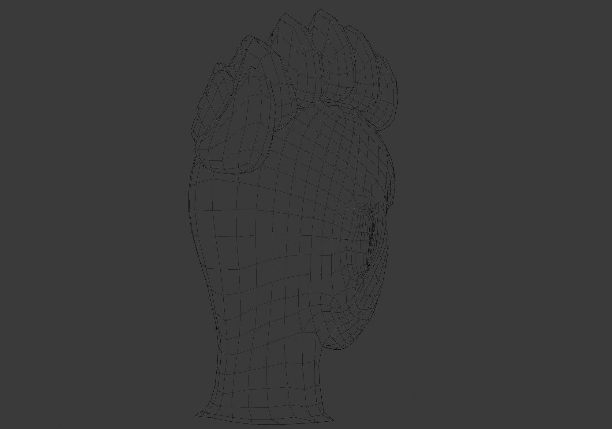 3D model Punk Cartoon Hairstyle VR / AR / low-poly | CGTrader