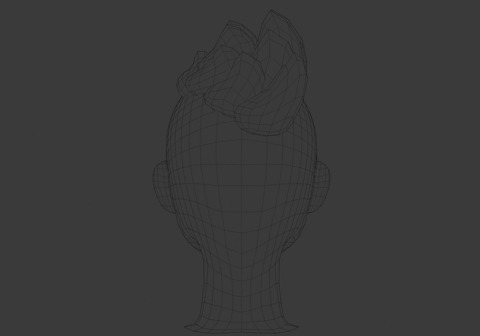 3D model Punk Cartoon Hairstyle VR / AR / low-poly | CGTrader