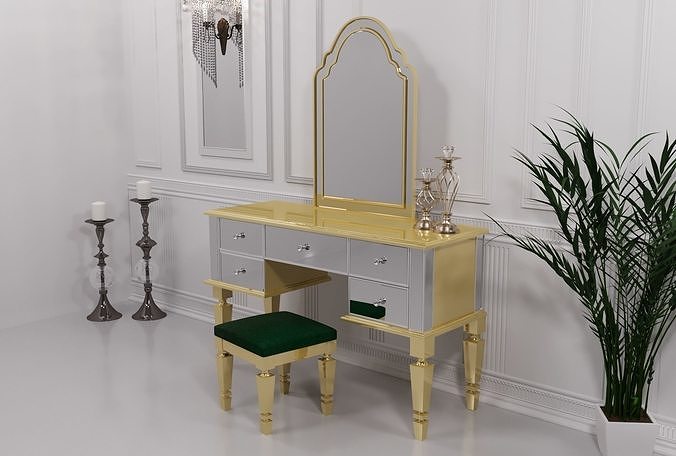 3D Modern Makeup Vanity 3D model | CGTrader
