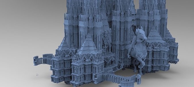 Angelic Cathedral High Rise Mass structure 2 3D model | CGTrader