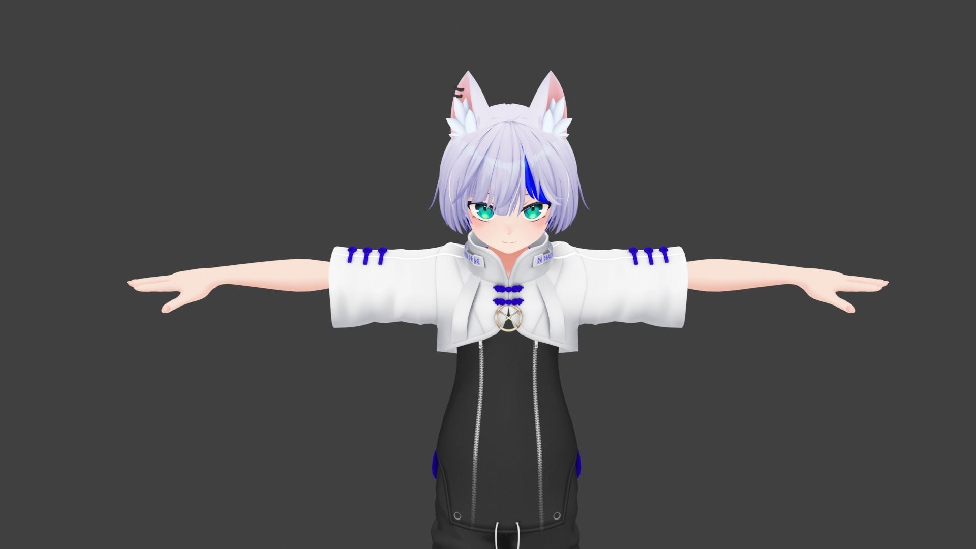FUTURISTIC ANIME CAT BOY free 3D model | CGTrader