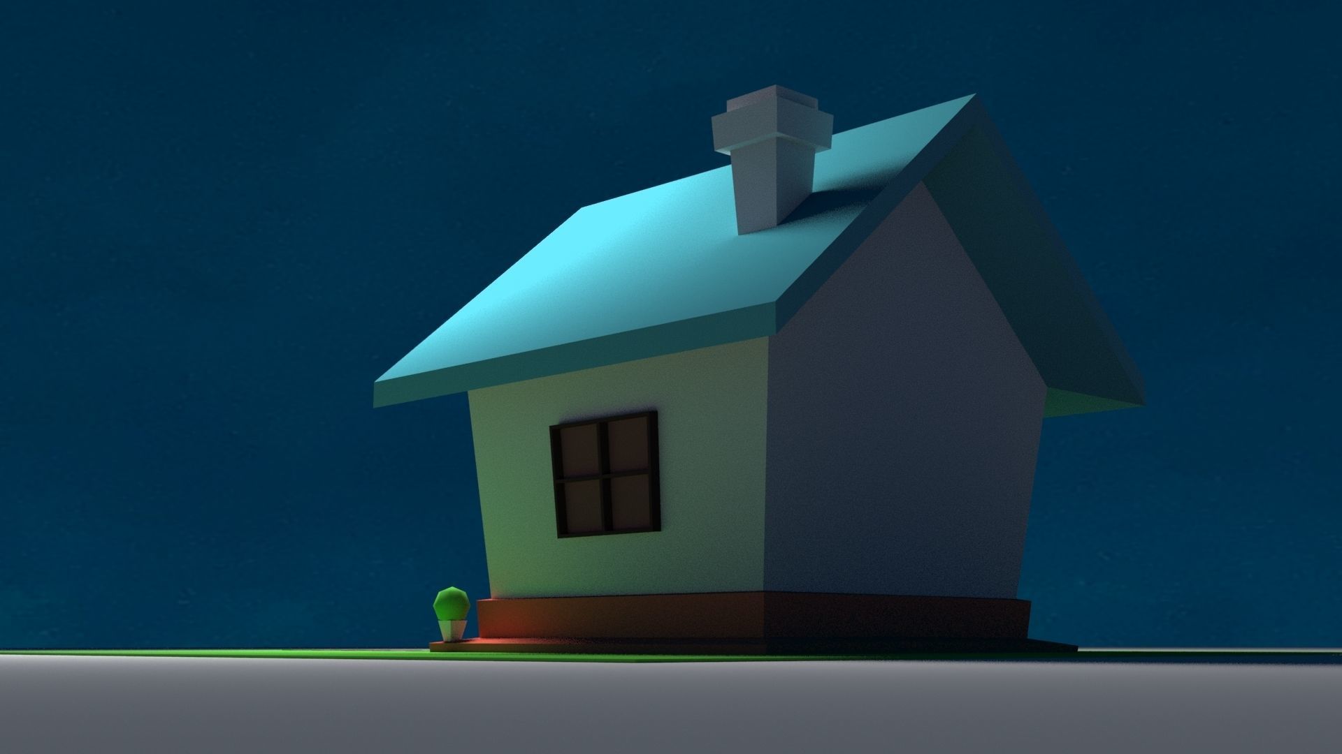 Low-Poly Cartoon House free VR / AR / low-poly 3D model | CGTrader