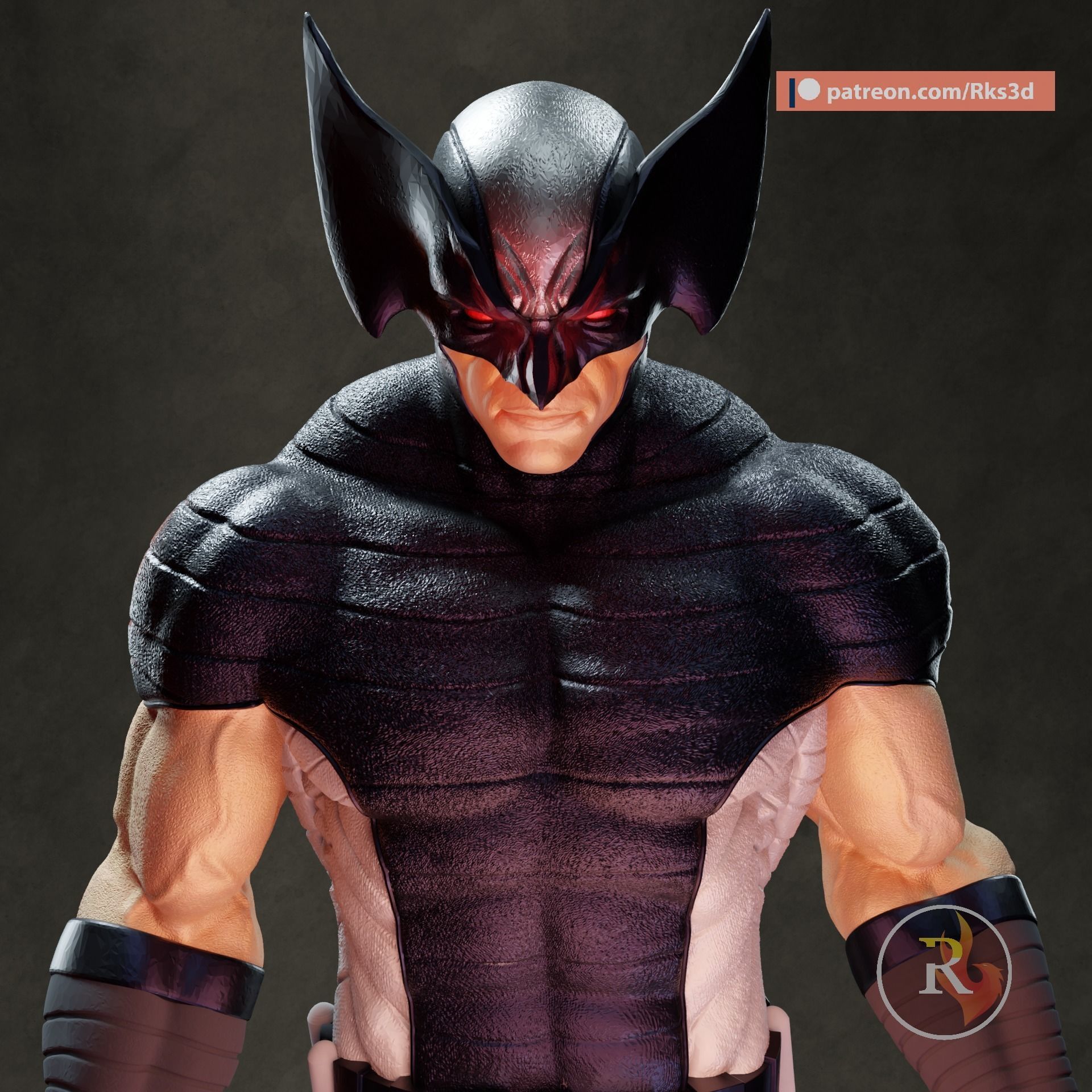 Wolverine X Domino 3D model 3D printable | CGTrader