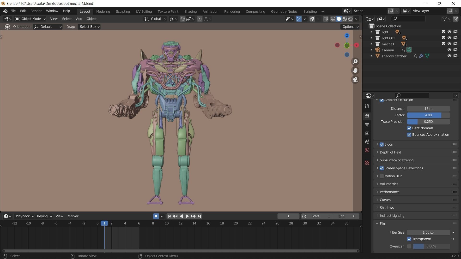 High poly sci-fi photorealistic robot 3D model | CGTrader