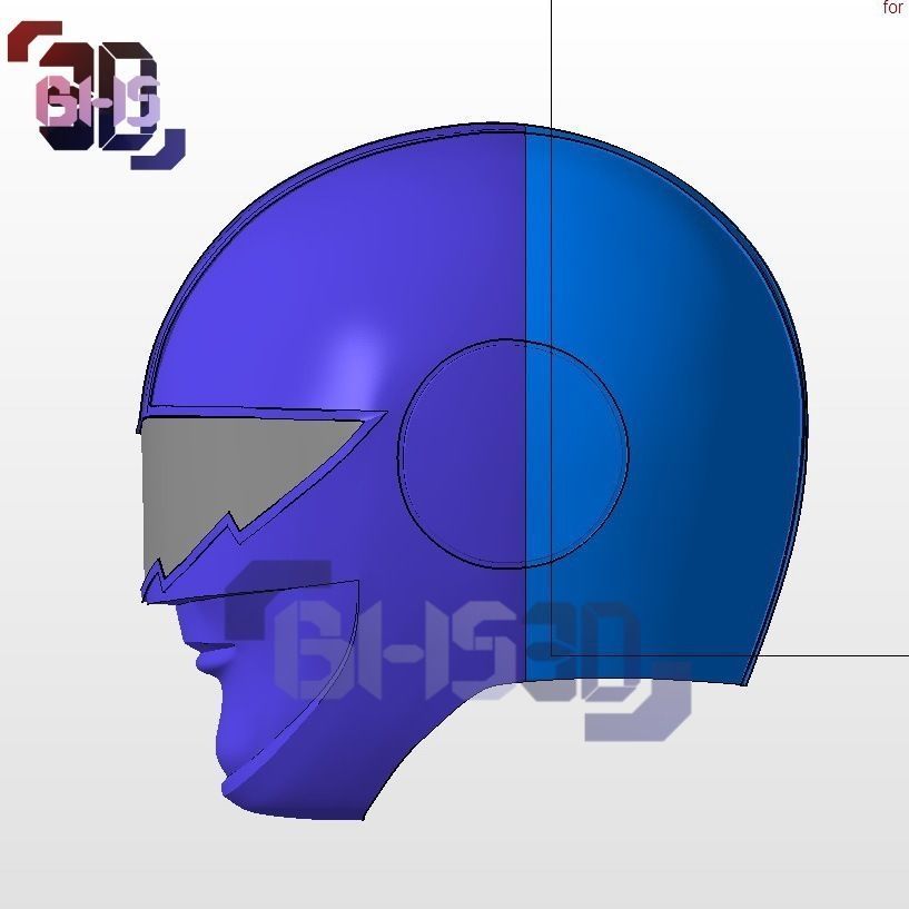 Quantum Red Ranger helmet 3D model 3D printable | CGTrader