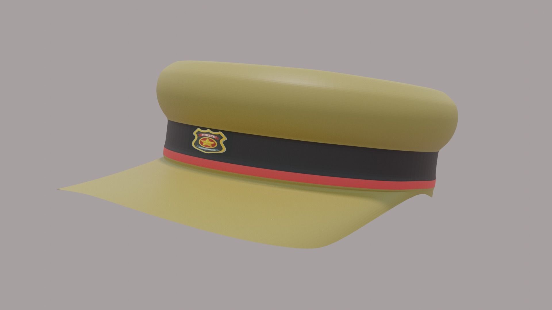 Police Cap 3d Model free 3D model | CGTrader