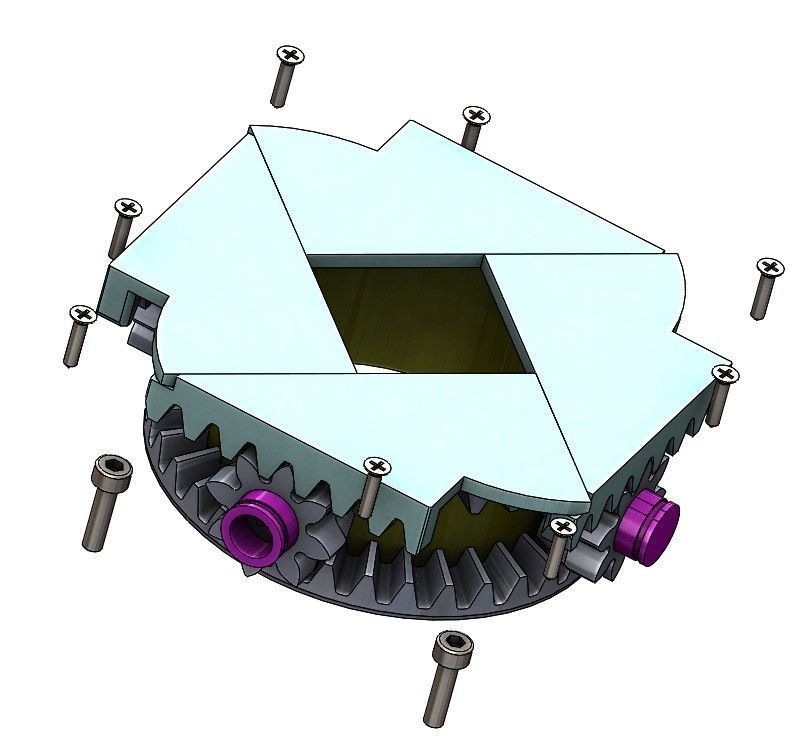 Gift Box 03-D50 gift box mechanical mechanism diy 3D model 3D printable ...