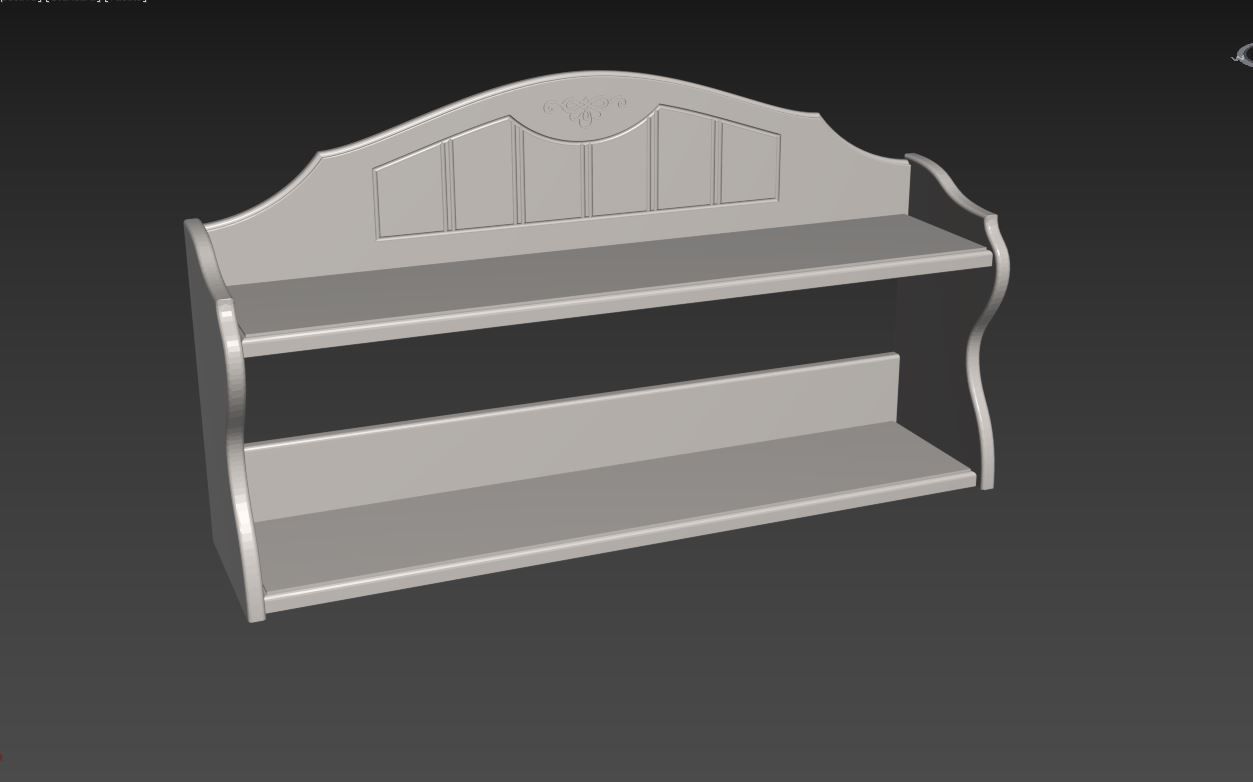 Shelf wall free 3D model | CGTrader