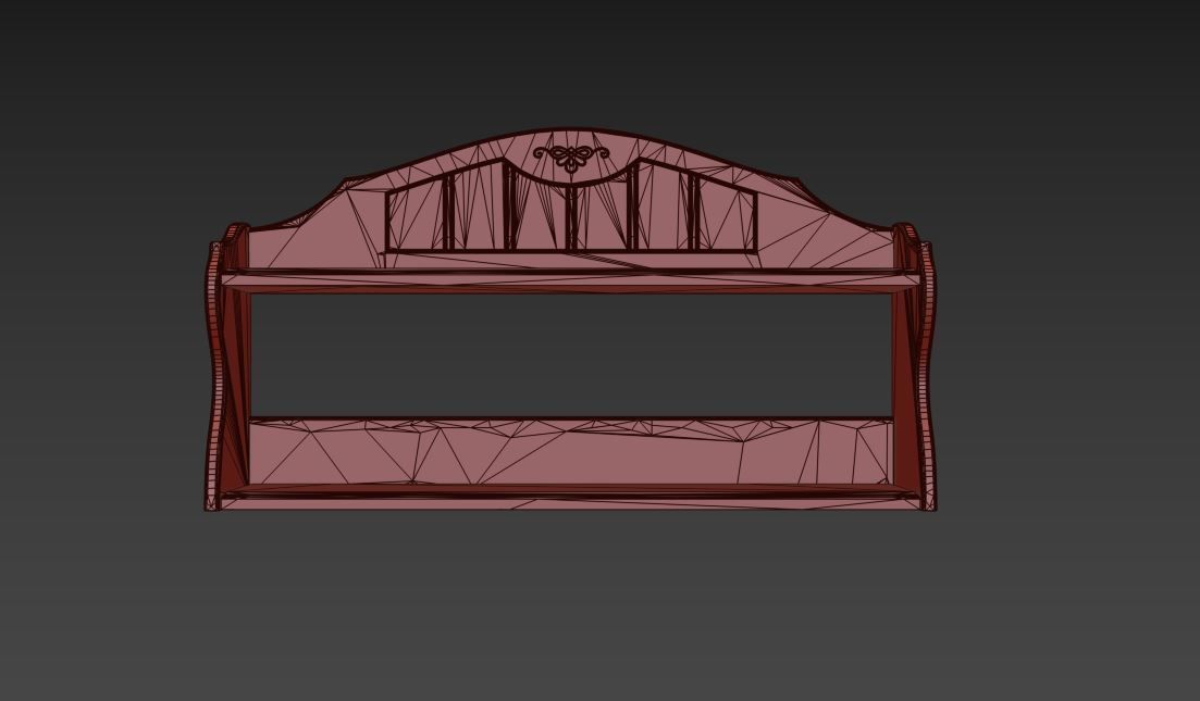 Shelf wall free 3D model | CGTrader