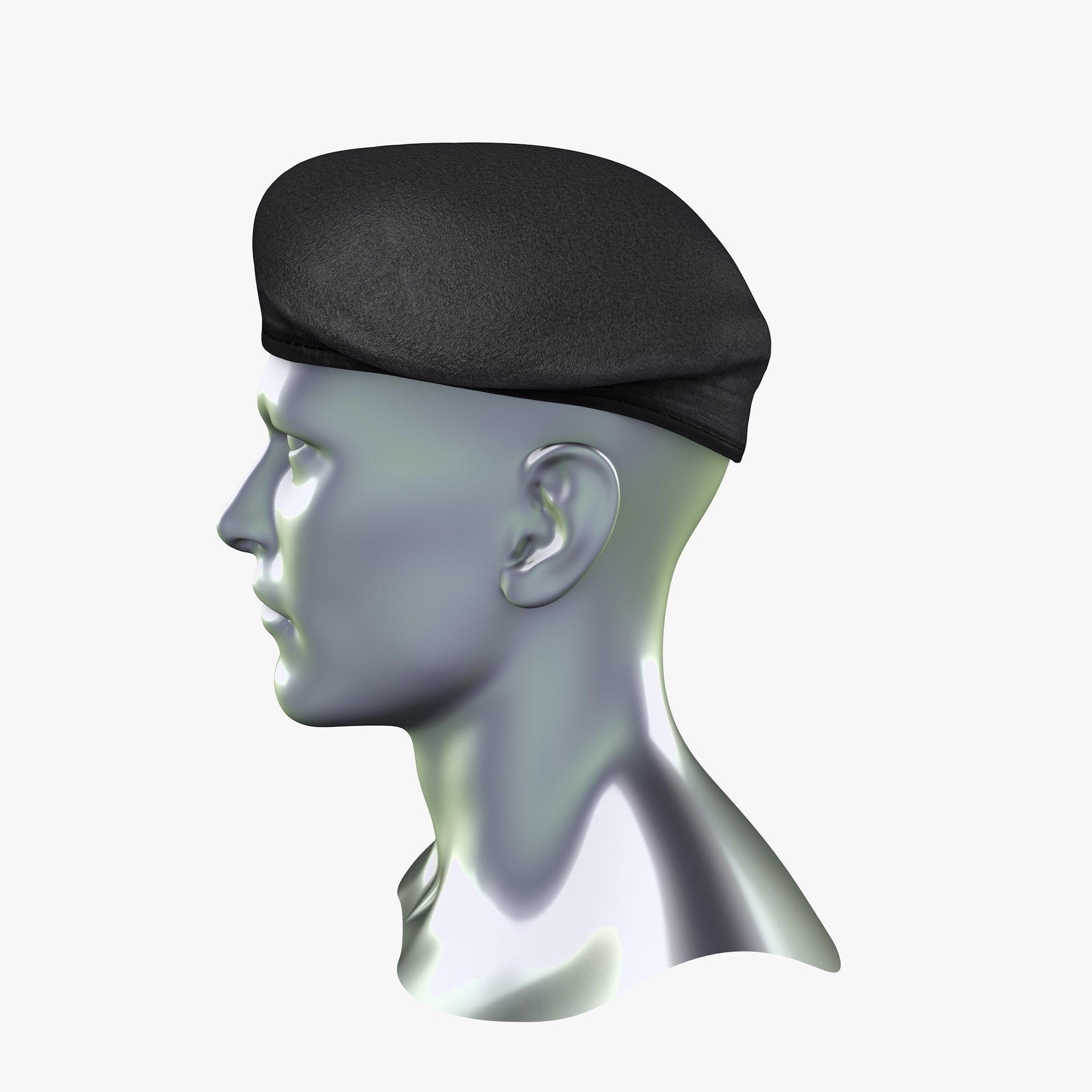 3D model Special Forces Beret Low Poly VR / AR / low-poly | CGTrader