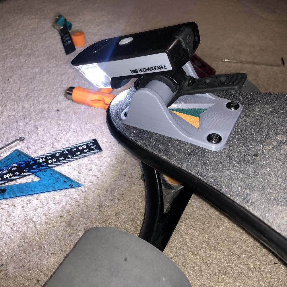 Meepo Board Electric Skateboard Flashlight Mount 3D model 3D printable ...