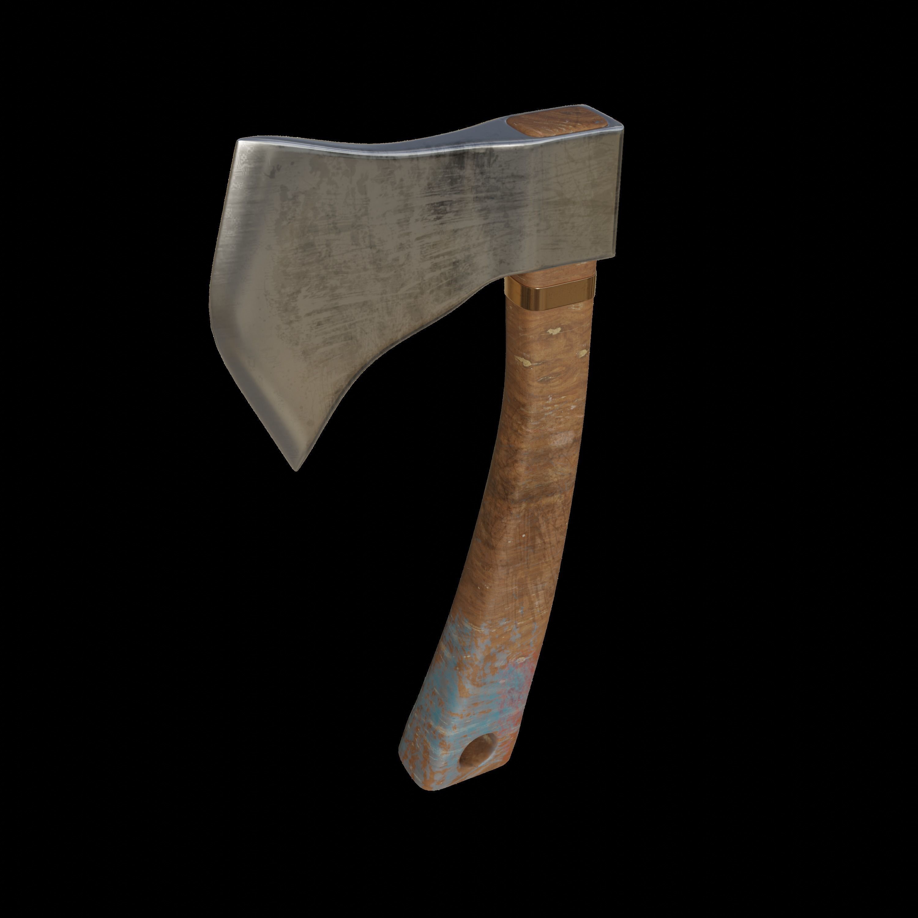 Painted Axe 3D model | CGTrader