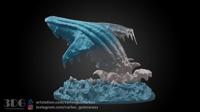 Liquid Wale 3D model 3D printable | CGTrader