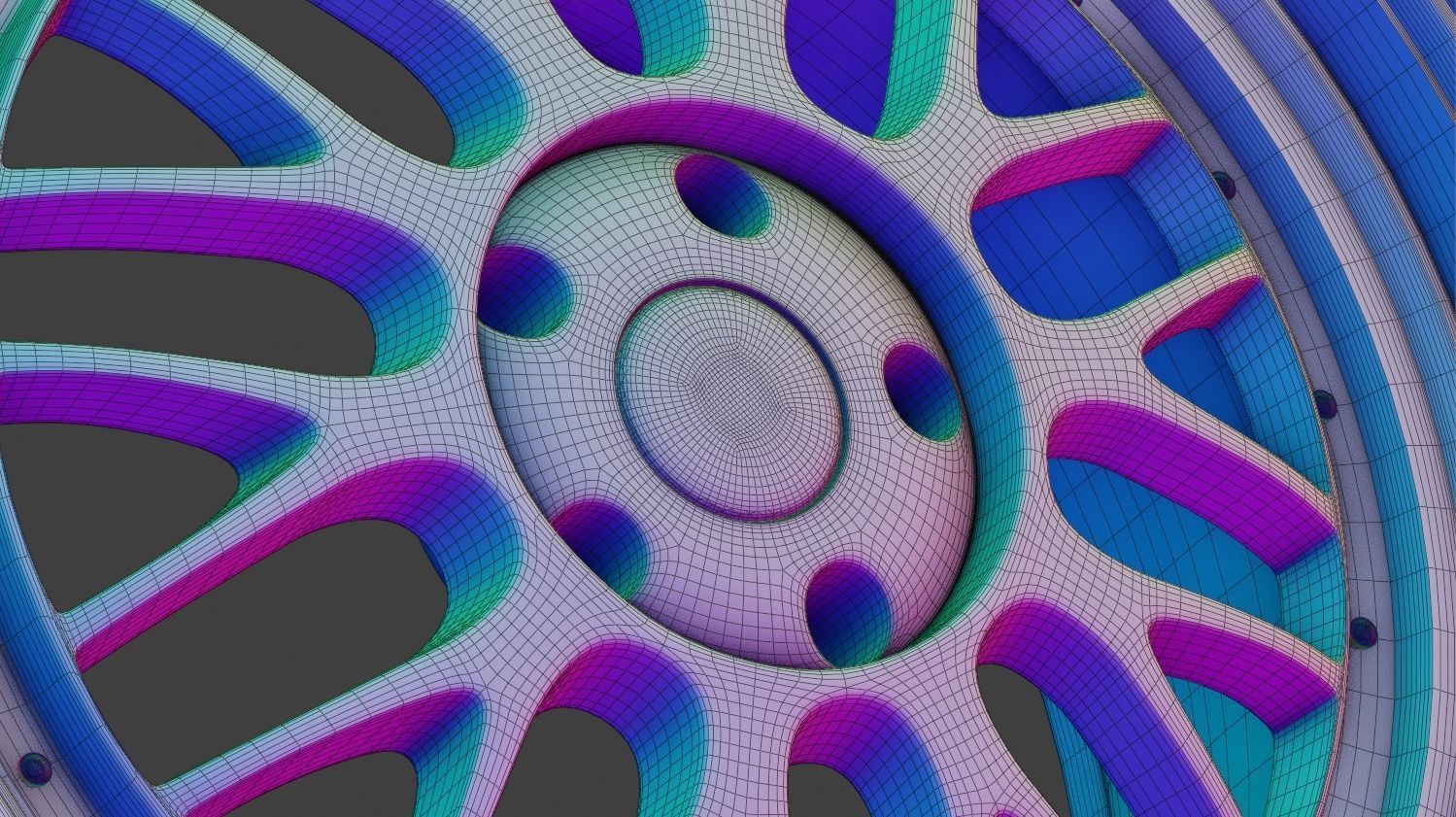 AMAZE II R-SPEC Car Rim 3D Model free 3D model | CGTrader