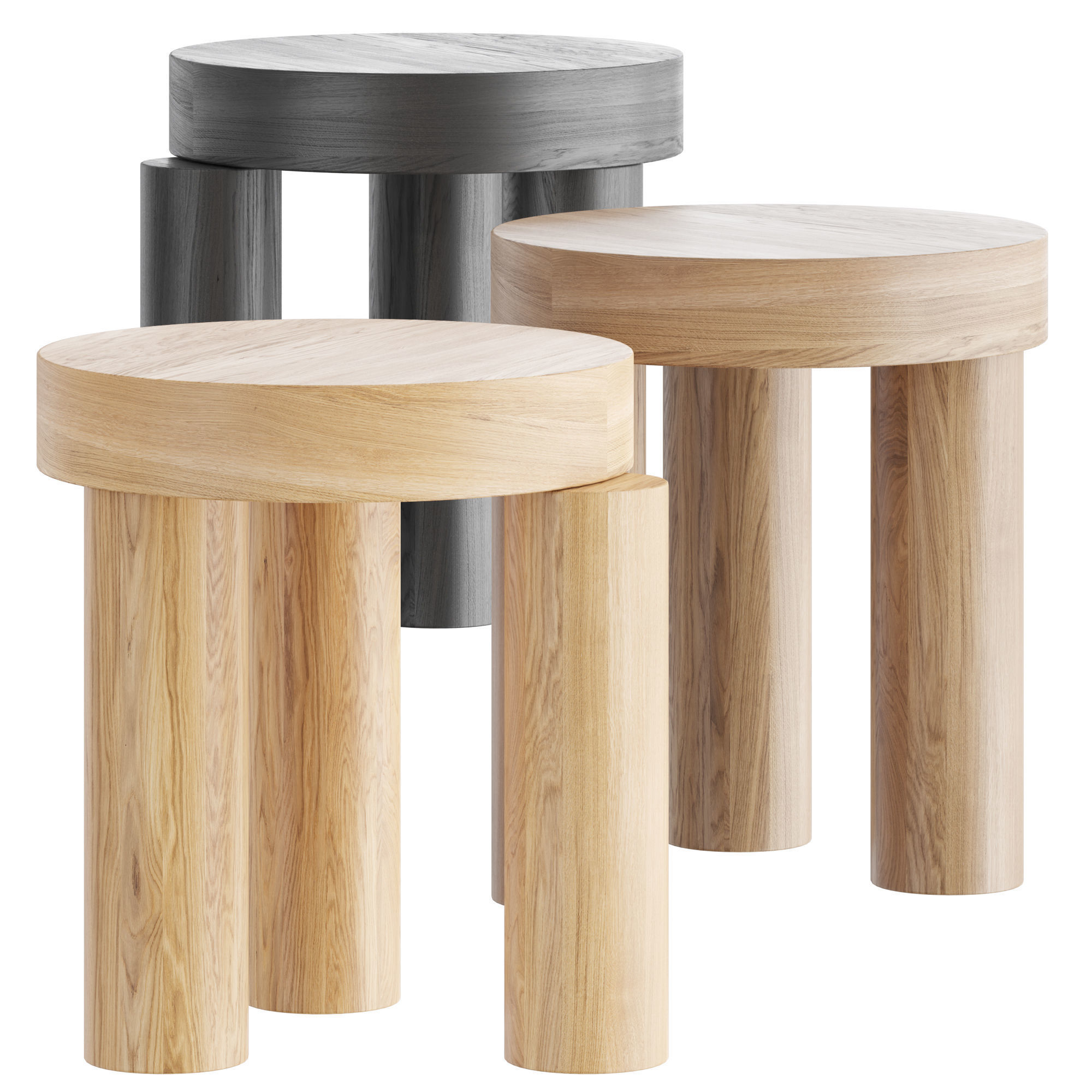 Offset Stool 3D model | CGTrader