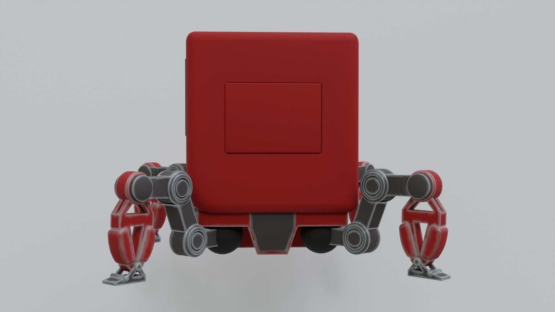 3D model A little red robot VR / AR / low-poly | CGTrader