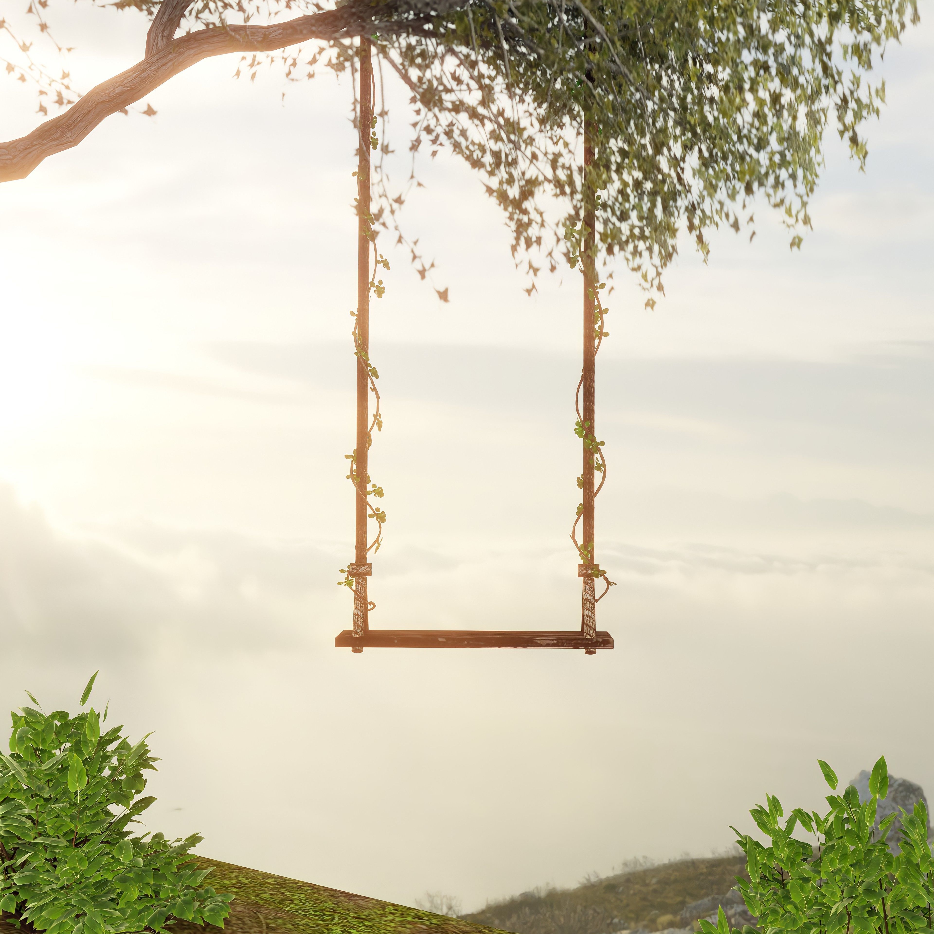 Tree Swing Blender Scene free 3D model | CGTrader