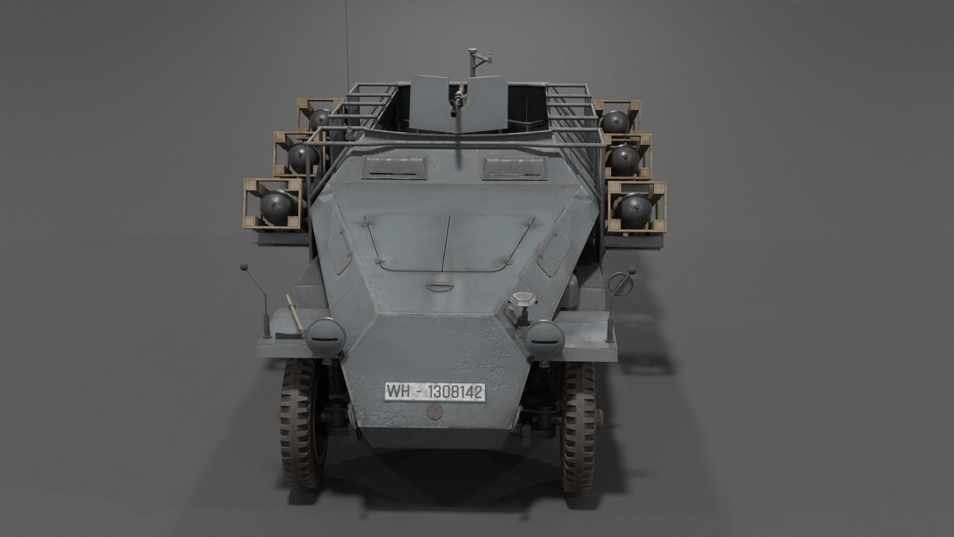 3D model SdKfz Wurfrahmen 251 Half-track multiple rocket launcher VR ...