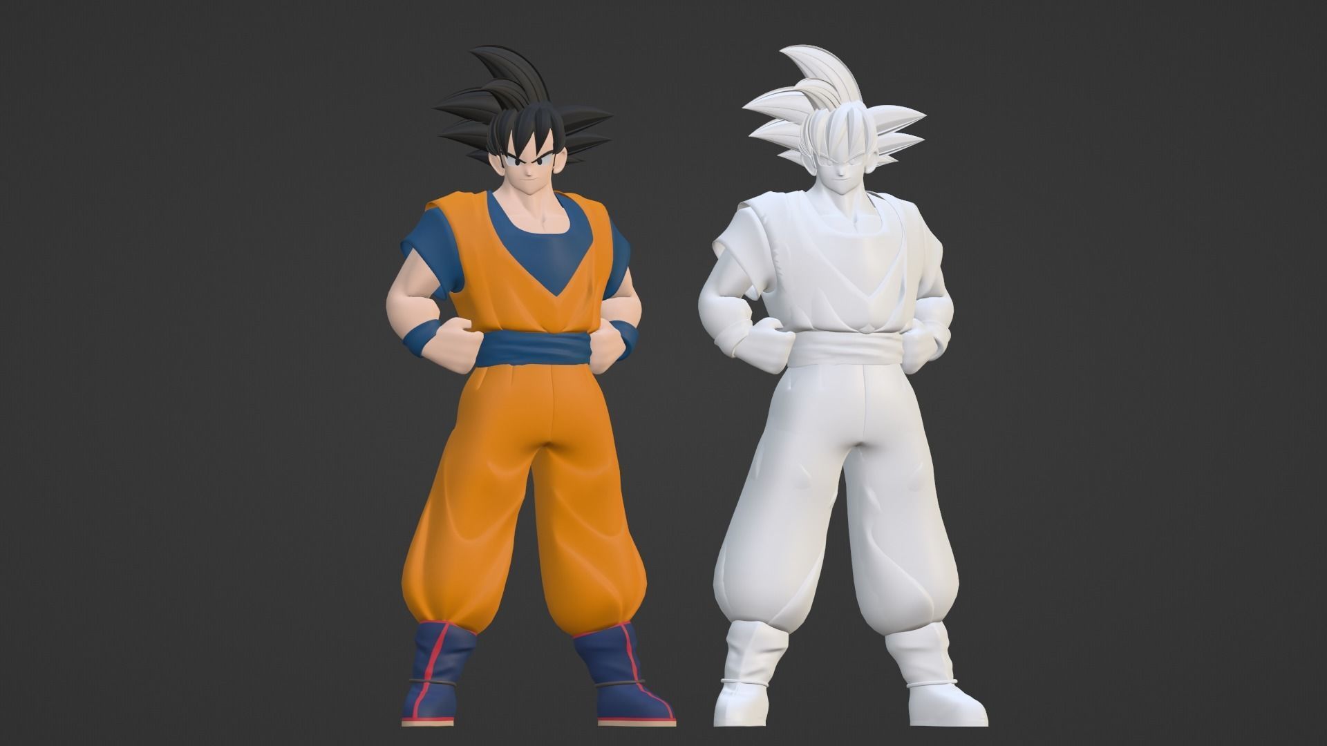 Son Goku - Dragonball Z 3D model rigged | CGTrader