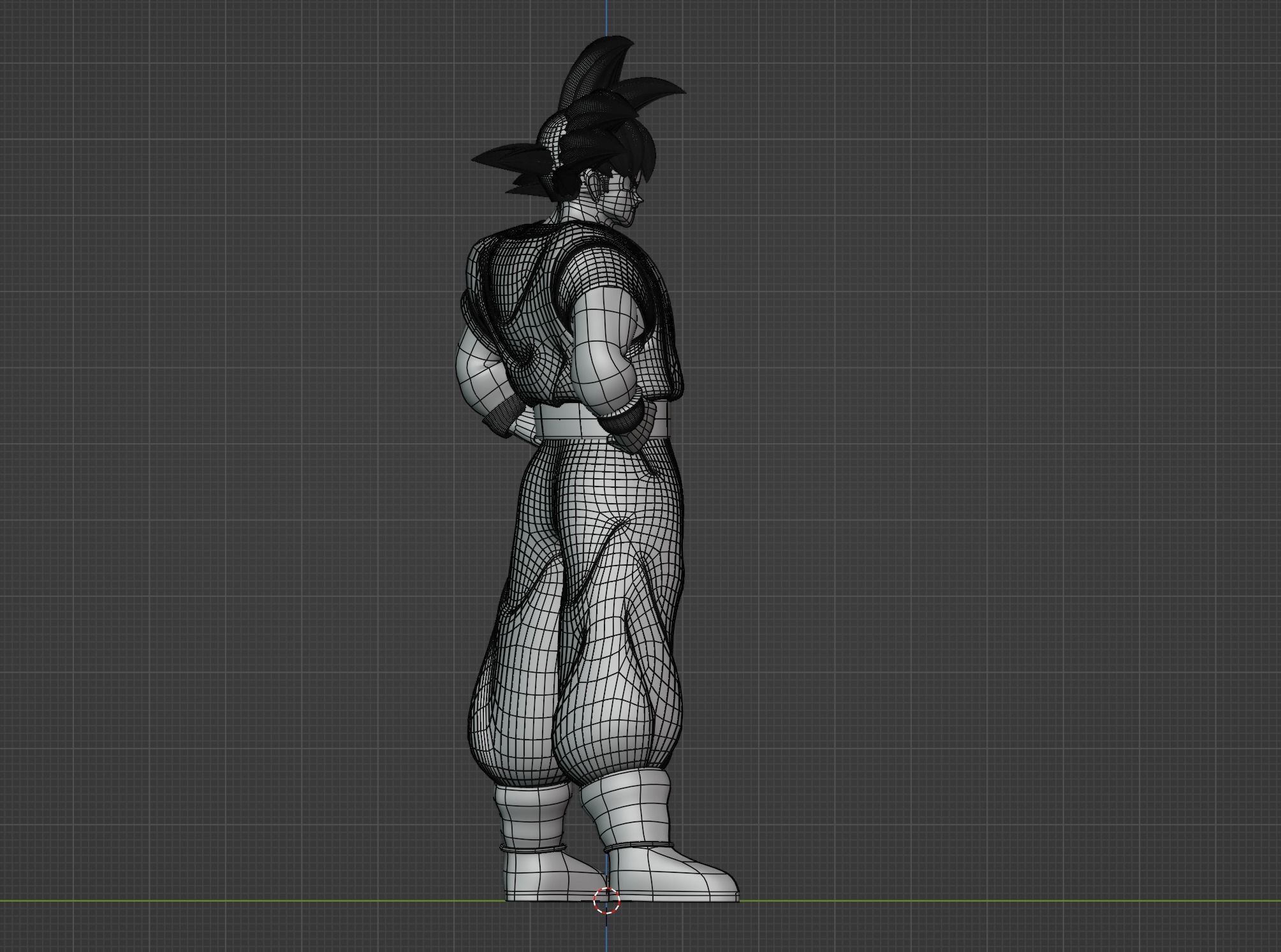 Son Goku - Dragonball Z 3D model rigged | CGTrader