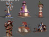 3D model STYLIZED BUILDINGS VOL2 VR / AR / low-poly | CGTrader