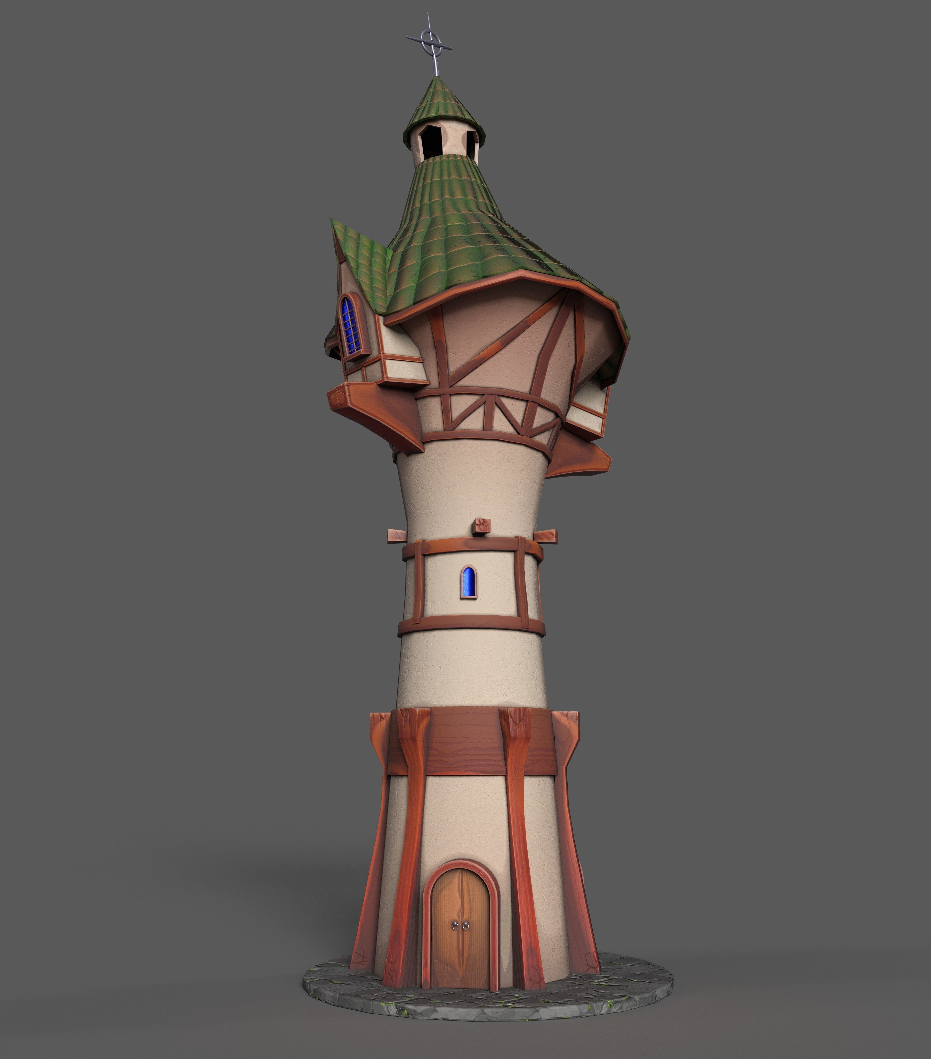 3D model STYLIZED BUILDINGS VOL2 VR / AR / low-poly | CGTrader