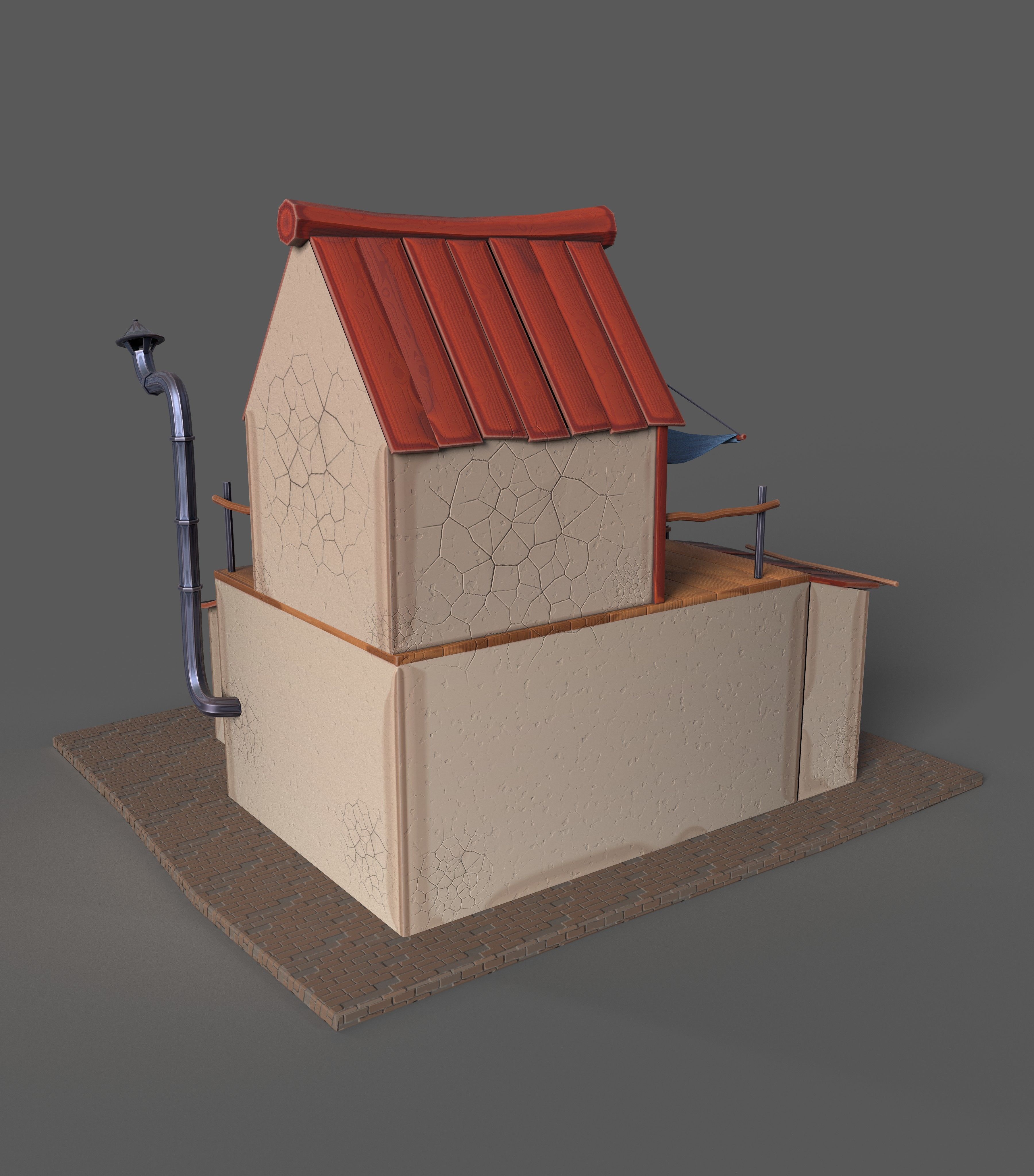 3D model STYLIZED BUILDINGS VOL2 VR / AR / low-poly | CGTrader