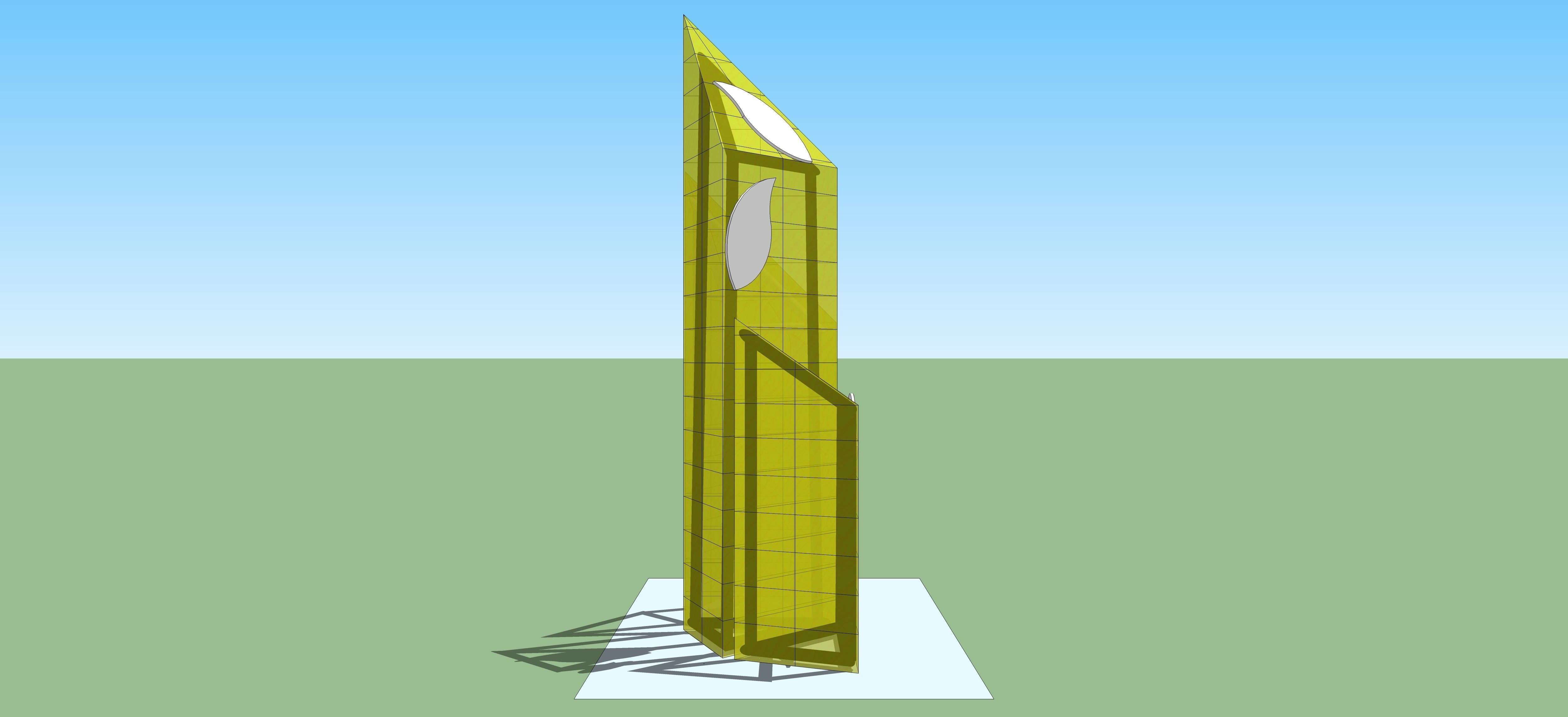 Triangular prisma artwork 3d sketchup 3D model | CGTrader