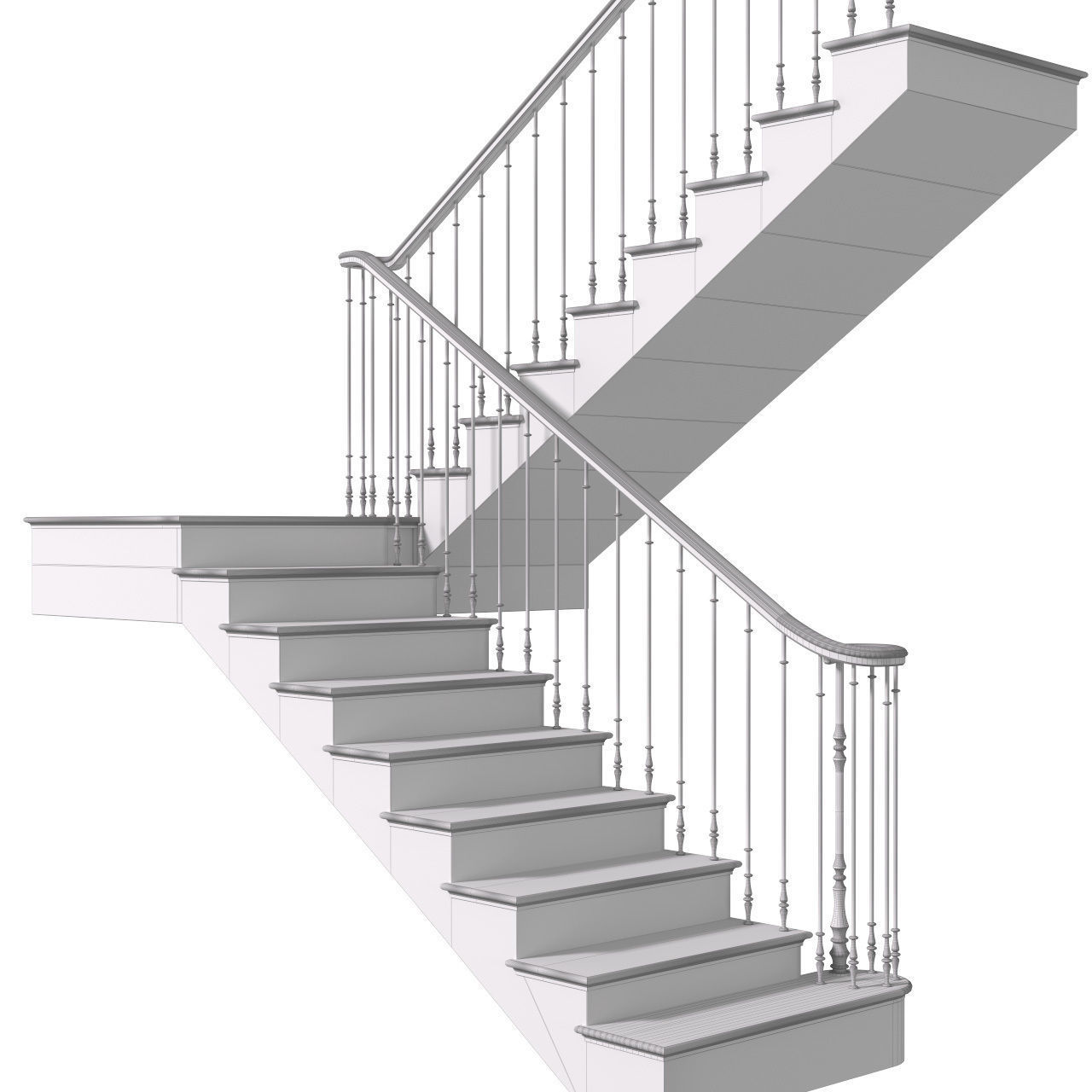 Classic Stair Modern 3D model | CGTrader