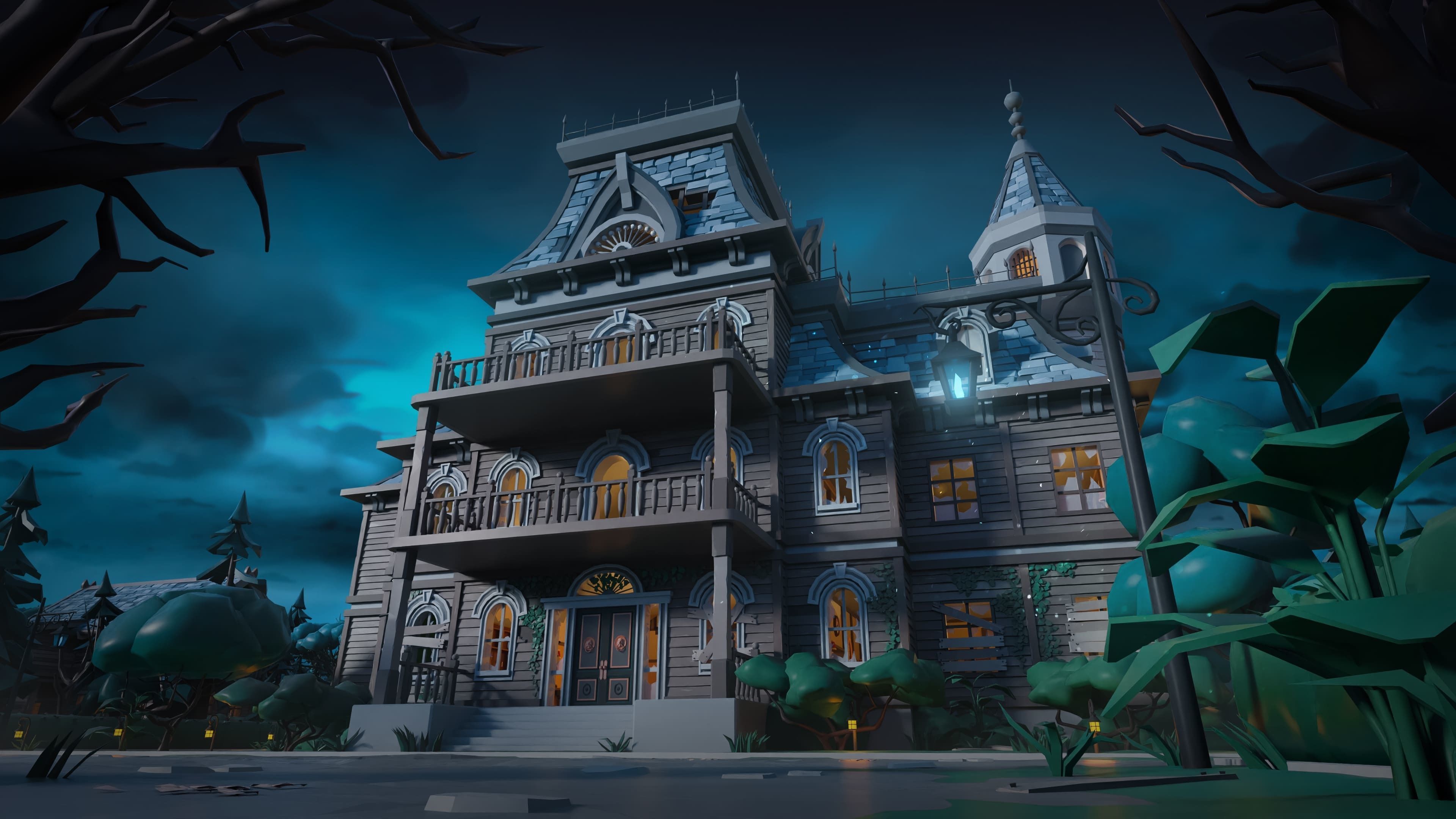 3D model Horror Mansion VR / AR / low-poly | CGTrader