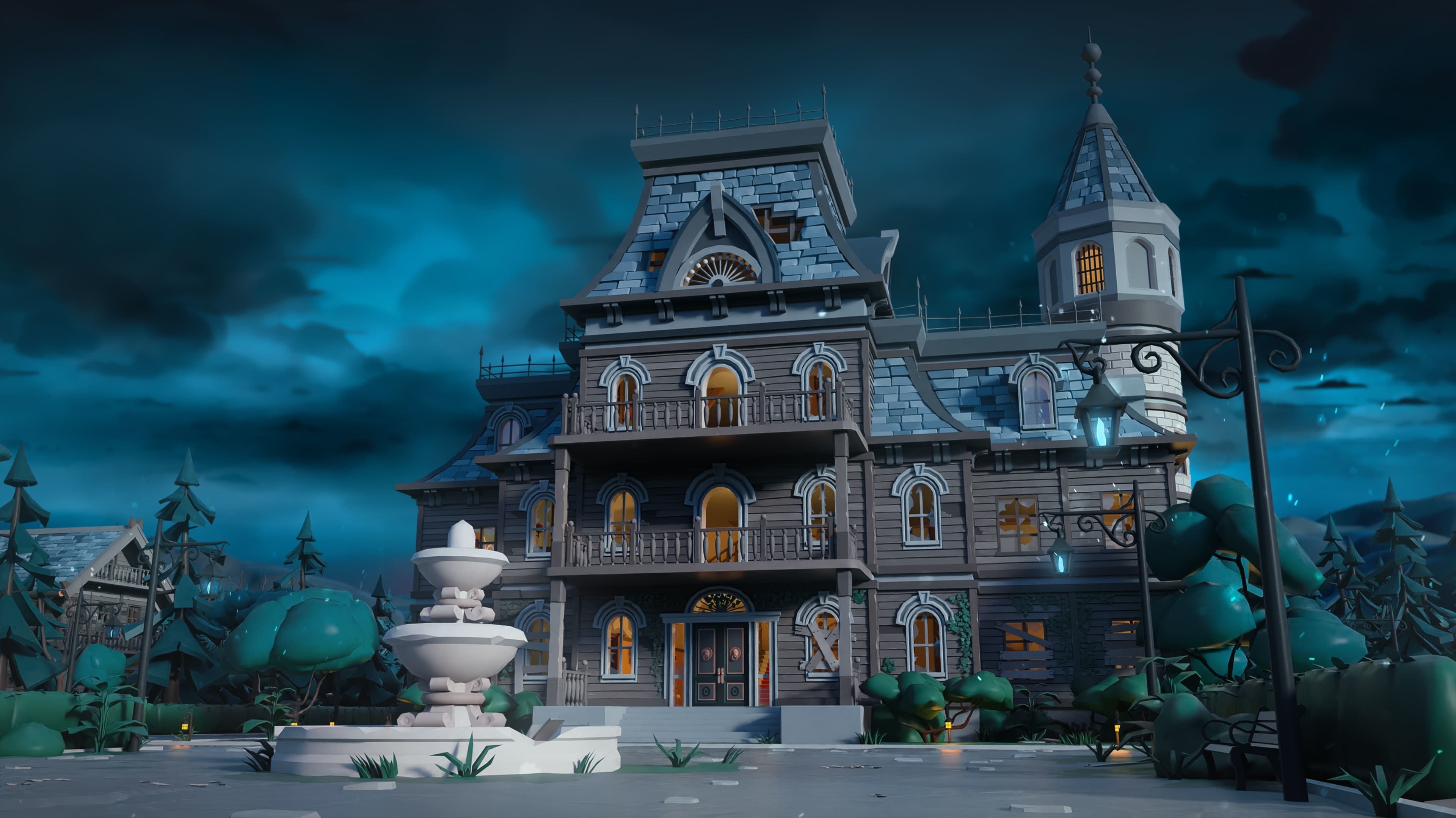 3D model Horror Mansion VR / AR / low-poly | CGTrader
