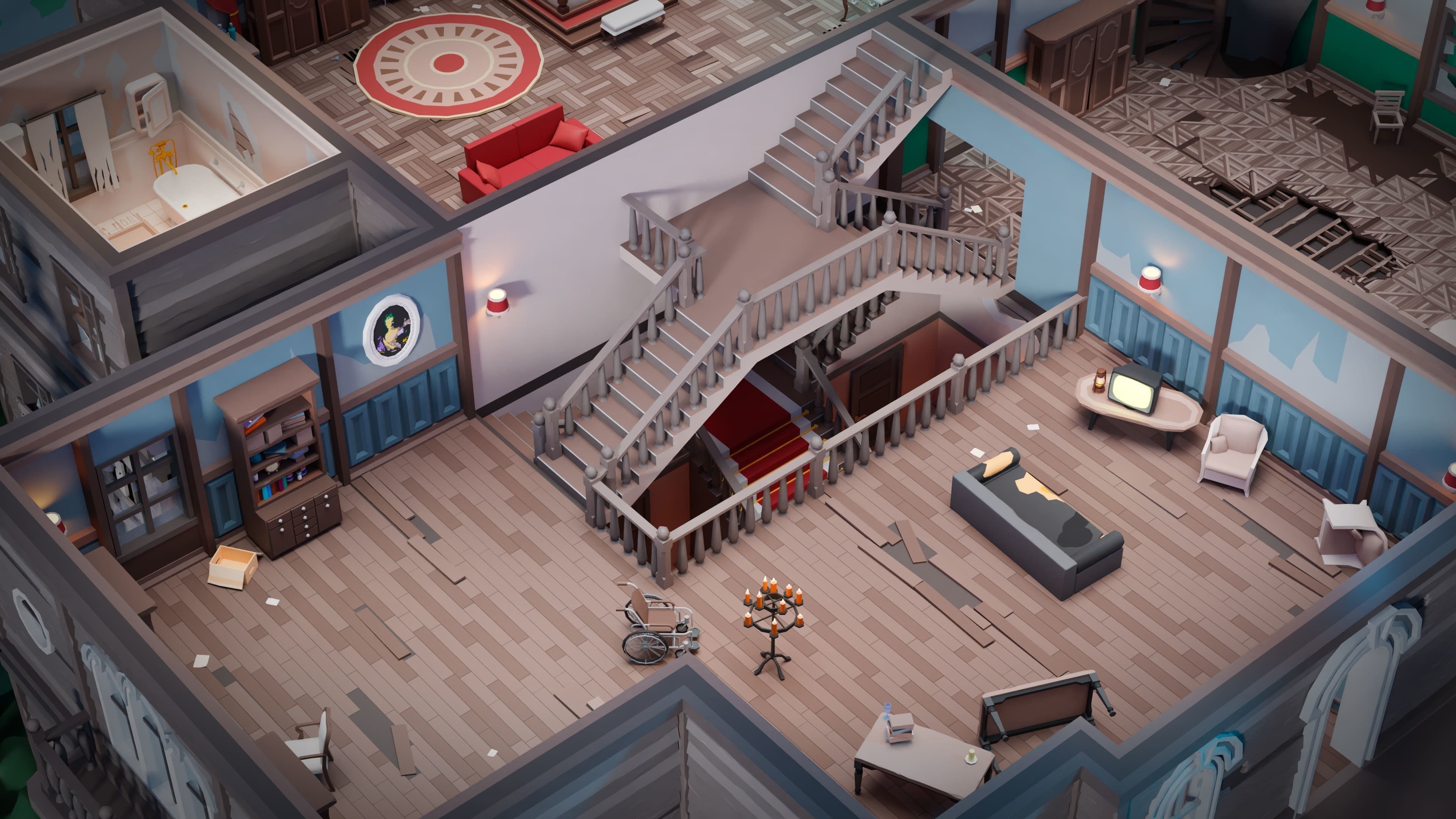 3D model Horror Mansion VR / AR / low-poly | CGTrader