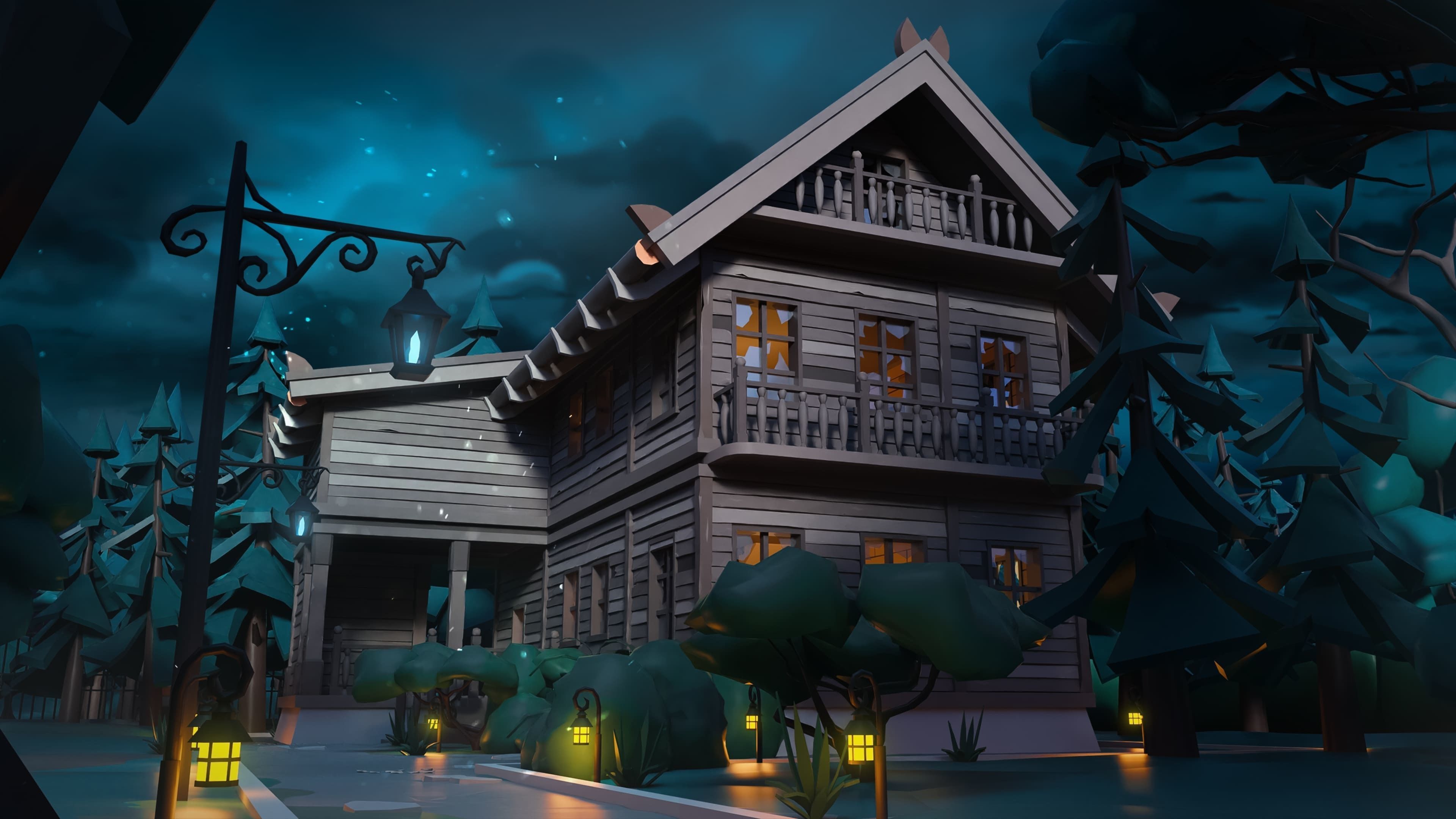 3D model Horror Mansion VR / AR / low-poly | CGTrader