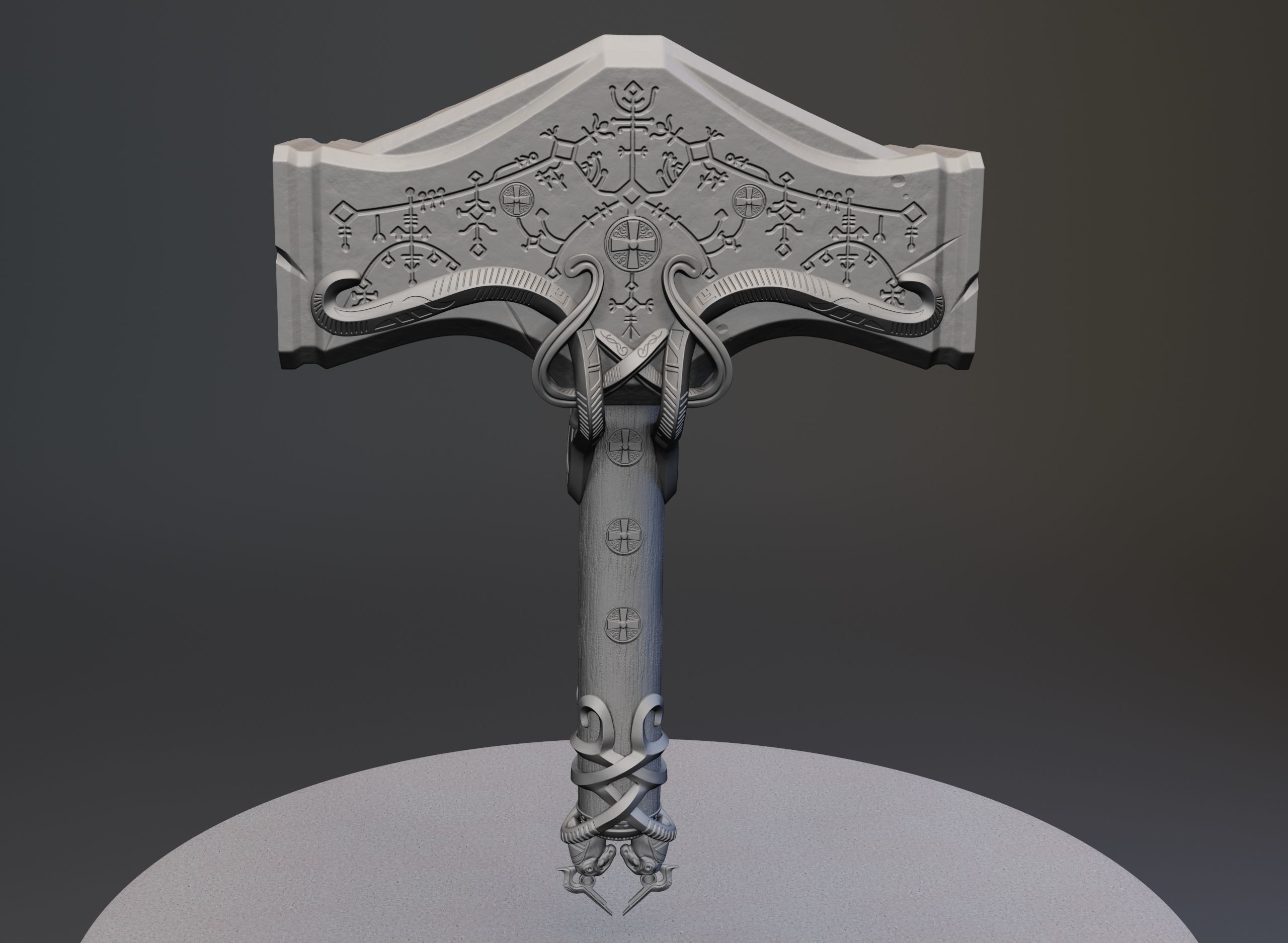 Mjolnir - God of war - Ready to print 3d model 3D model 3D printable ...