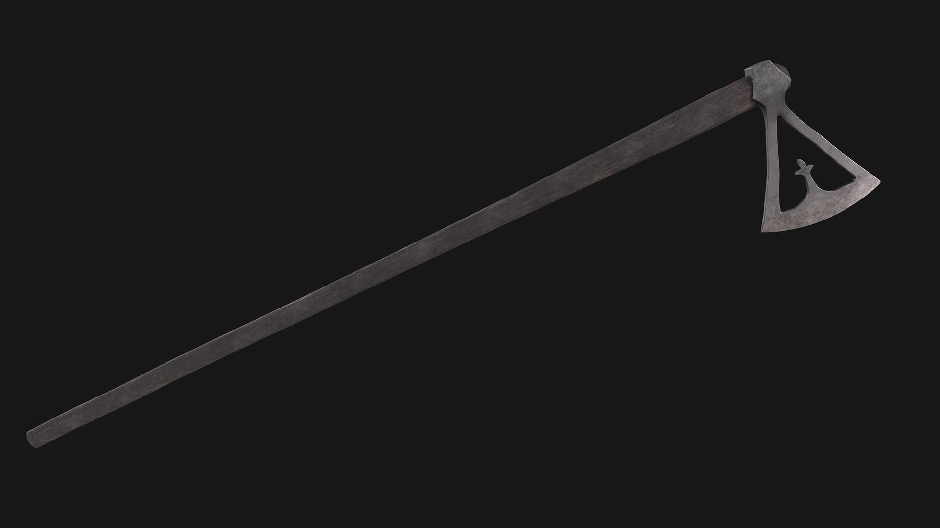 3D model Viking Damascus Dane Axe VR / AR / low-poly | CGTrader