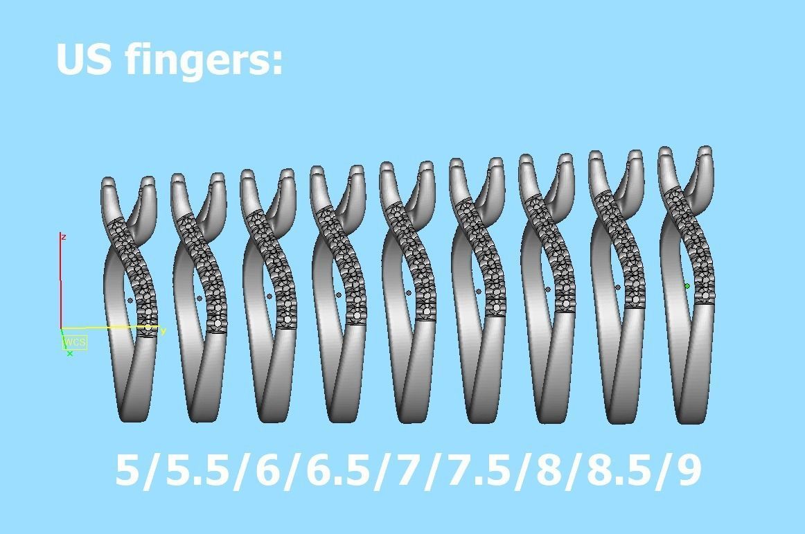 40 pointer Stone Solitaire Promise Ring French Pave Setting 3D model 3D ...