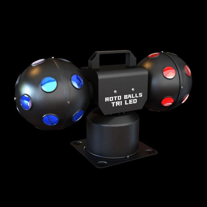 Portable Roto Ball Tri Led 3D model | CGTrader