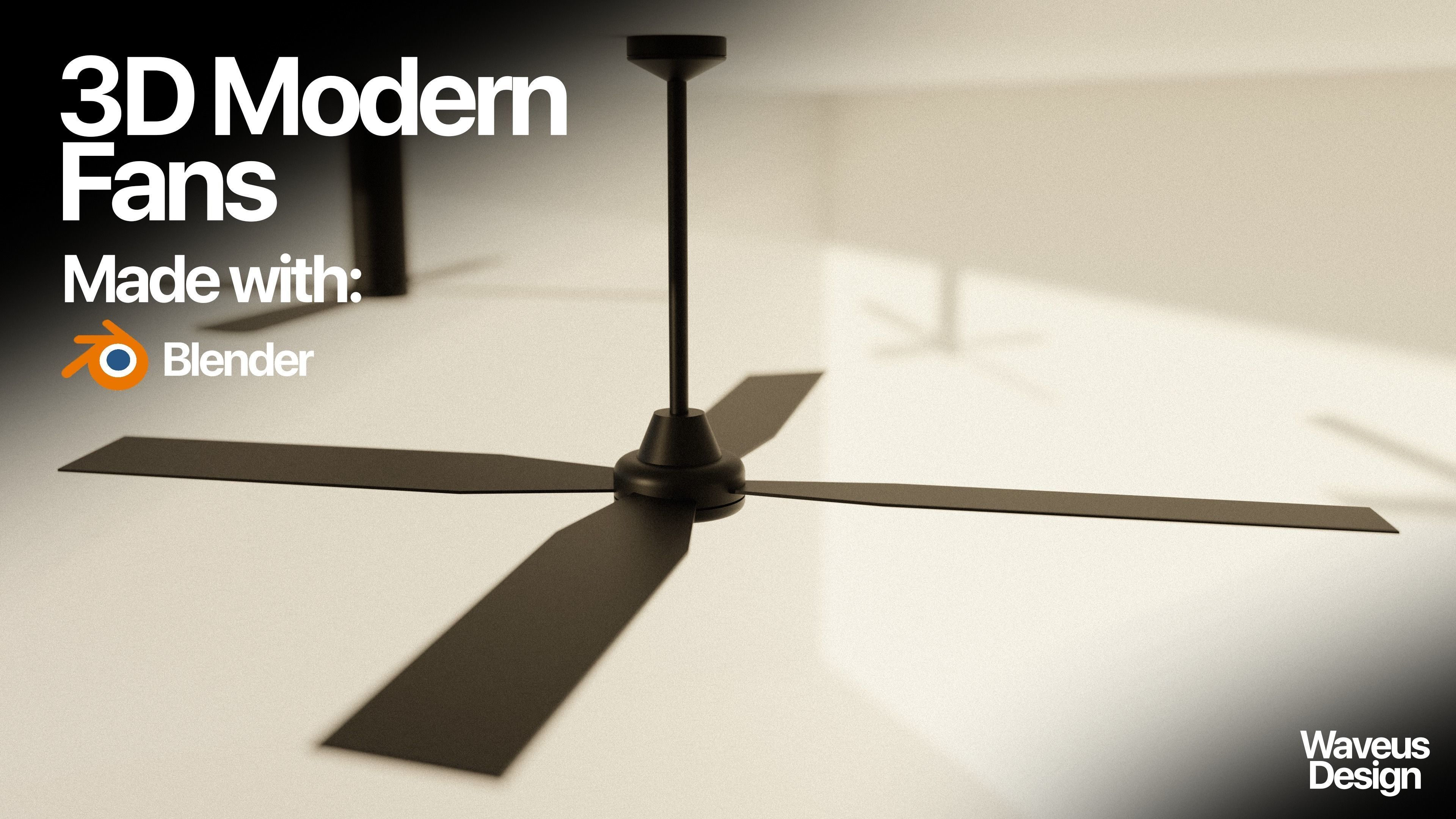 3D model Modern Fans Pack VR / AR / low-poly | CGTrader