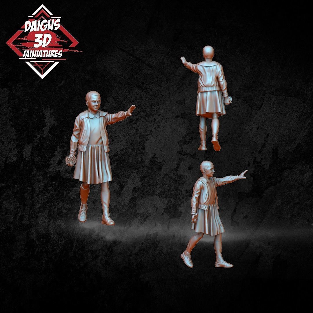 Eleven Stranger Things 3D model 3D printable | CGTrader