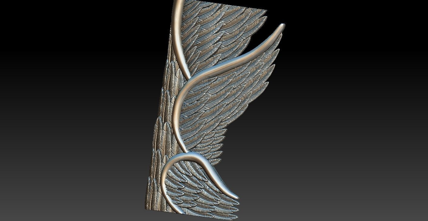 Wings for Angel 3d print model and CNC 3D model 3D printable | CGTrader